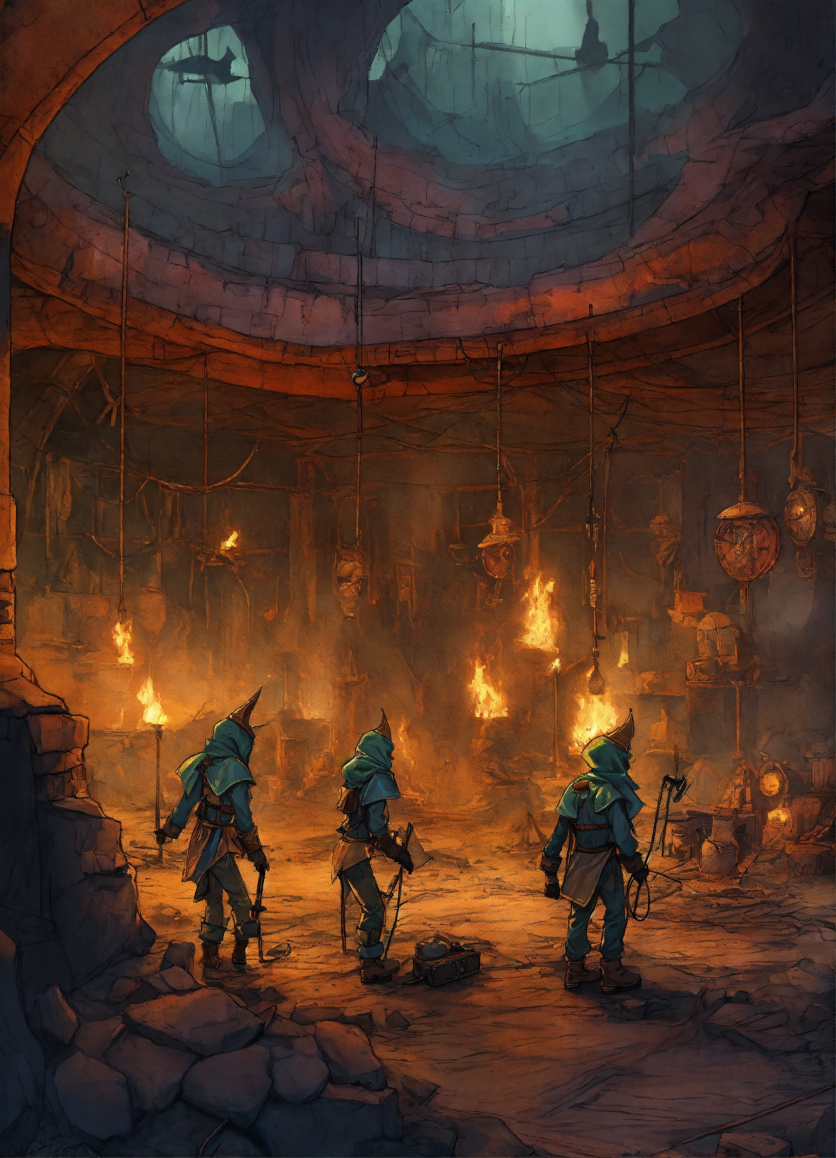 Lexica - 3 distinct machine elves at a very ruined circus very very ...