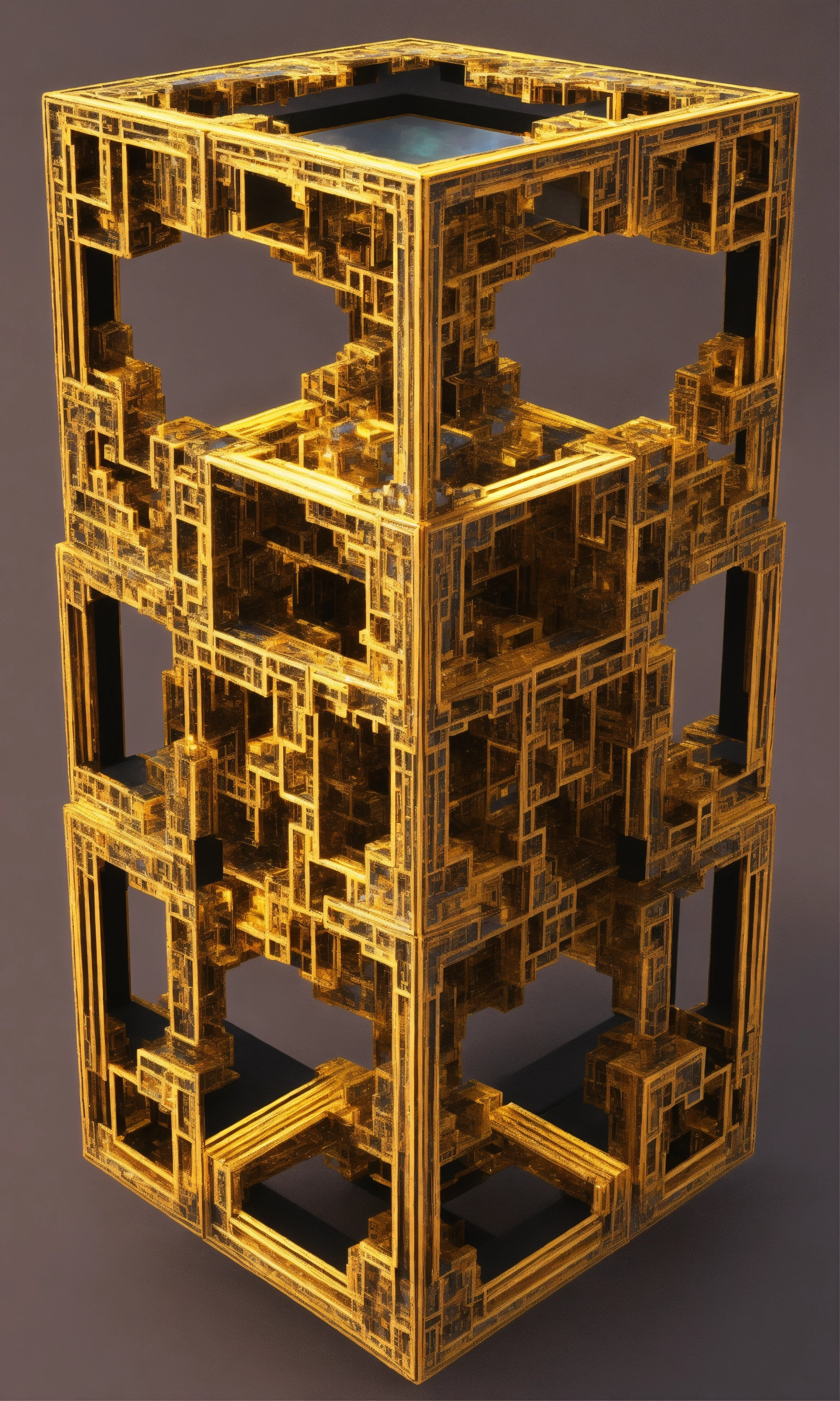 Lexica - Taoist tesseract body fractal three point perspective ...