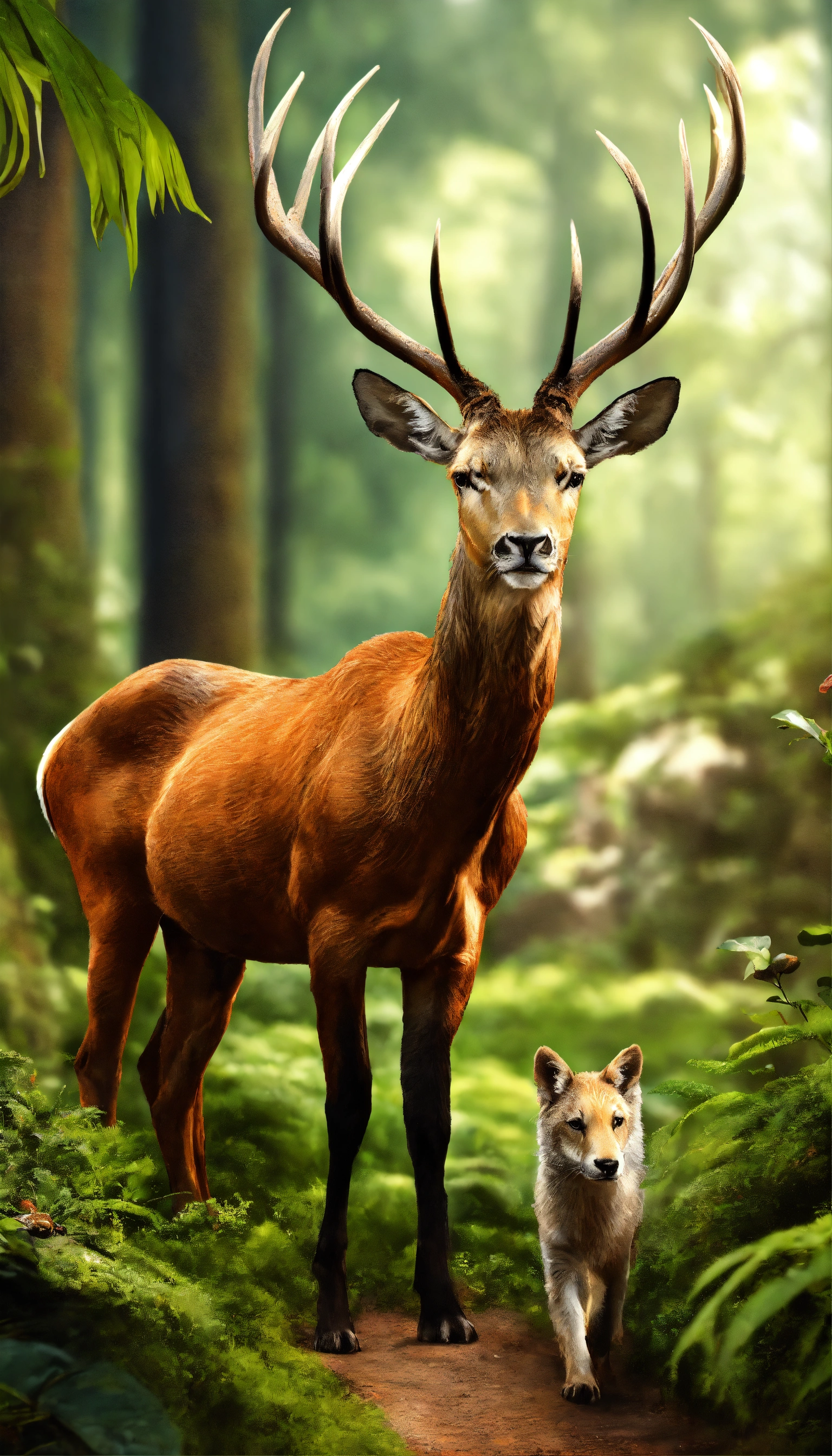 Lexica - Nature with animals, realistic
