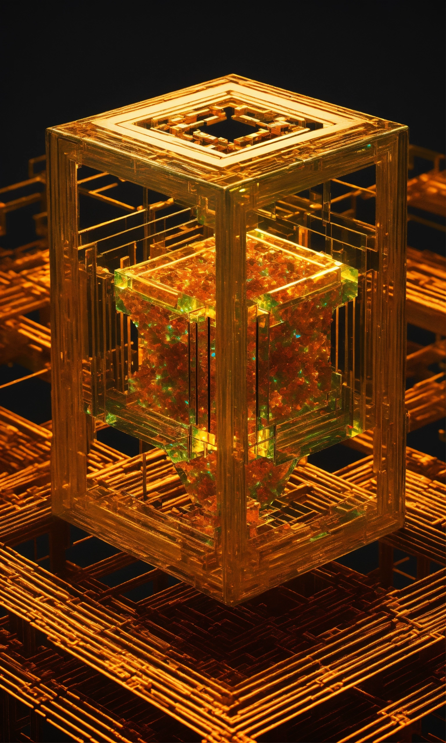 Lexica - Running Taoist monk tesseract body fractal three point ...