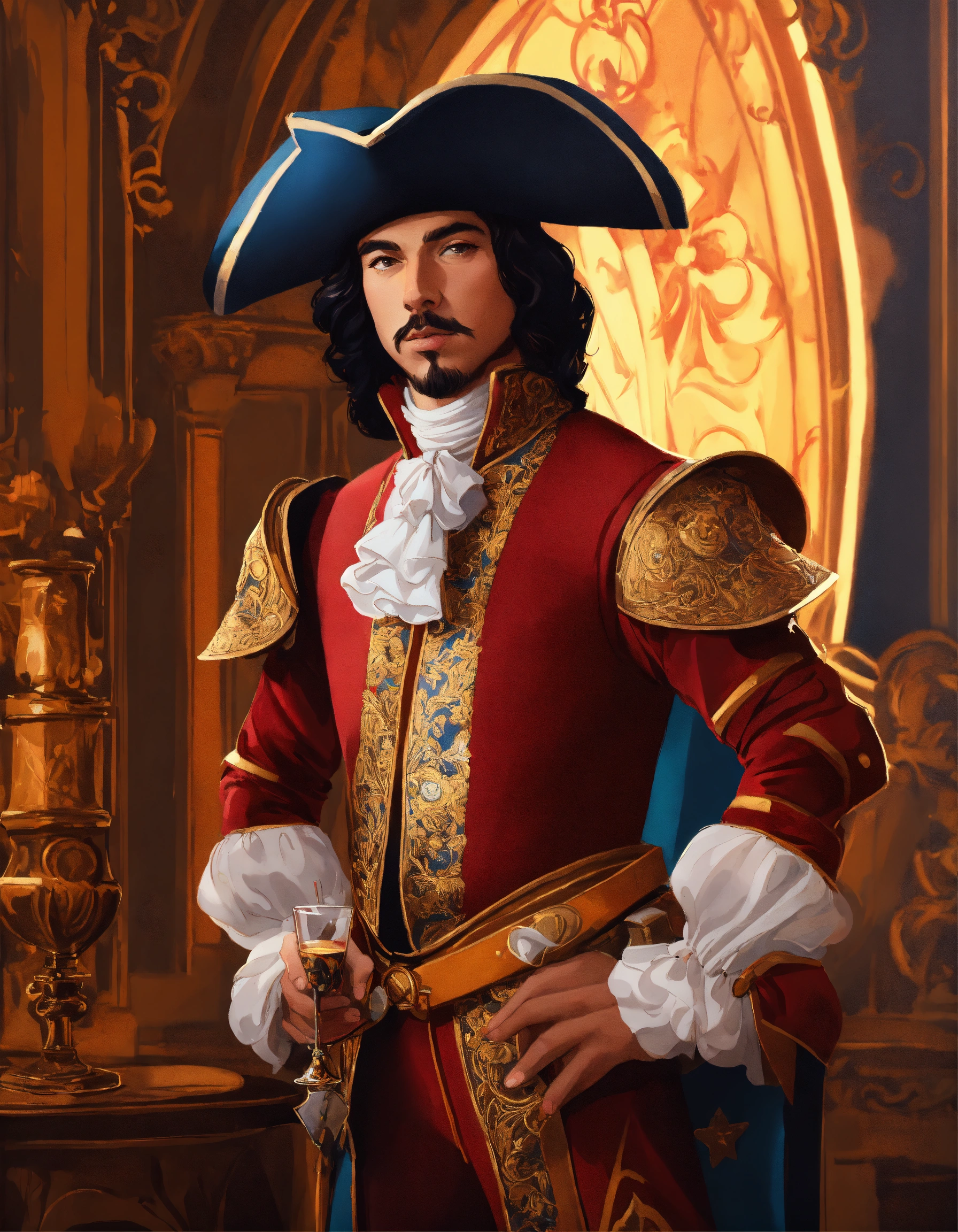 Lexica - Louis XIII, from the movie The Three Musketeers, cartoon oil ...