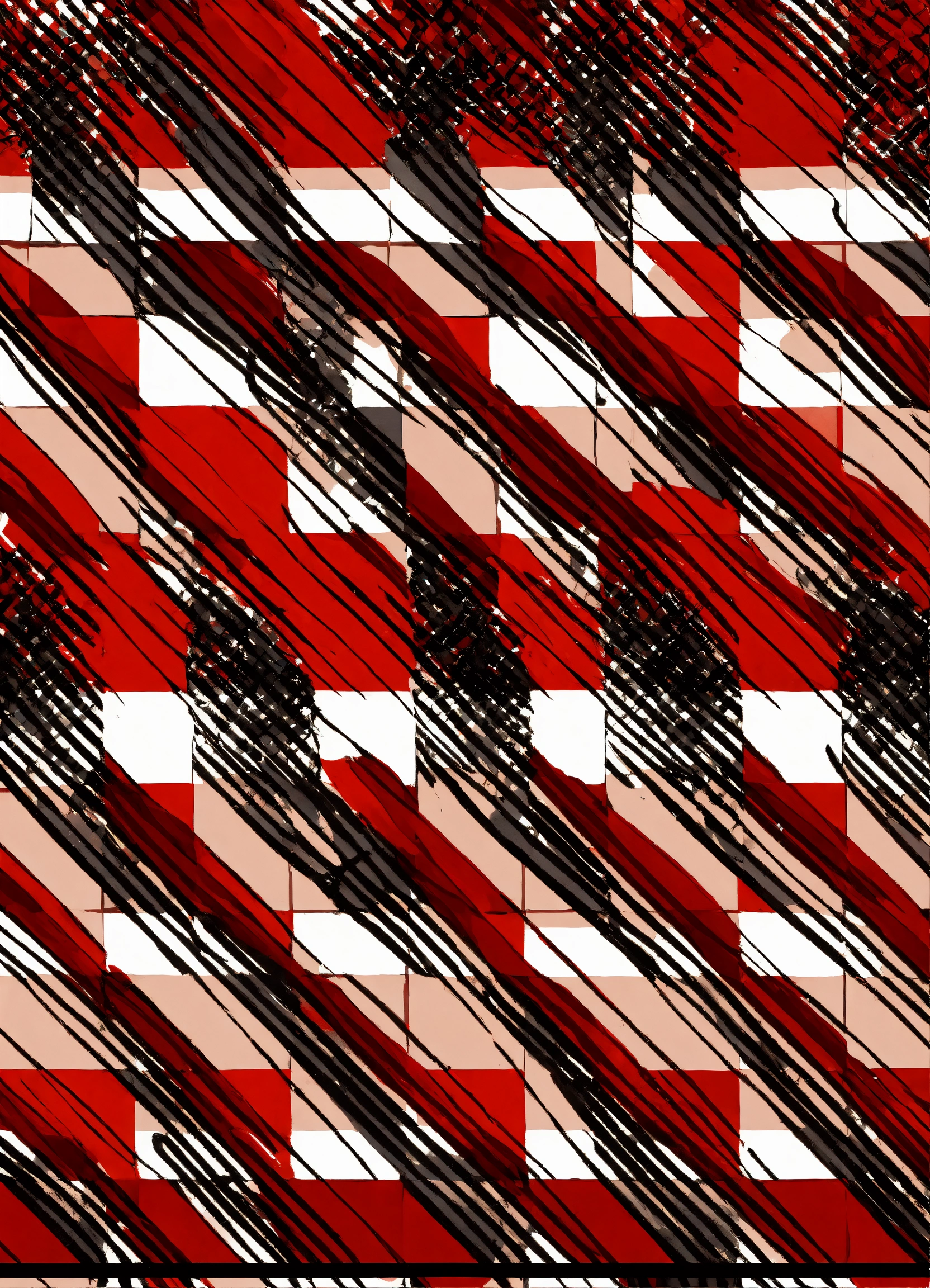 Lexica - Red and black check seamless pattern