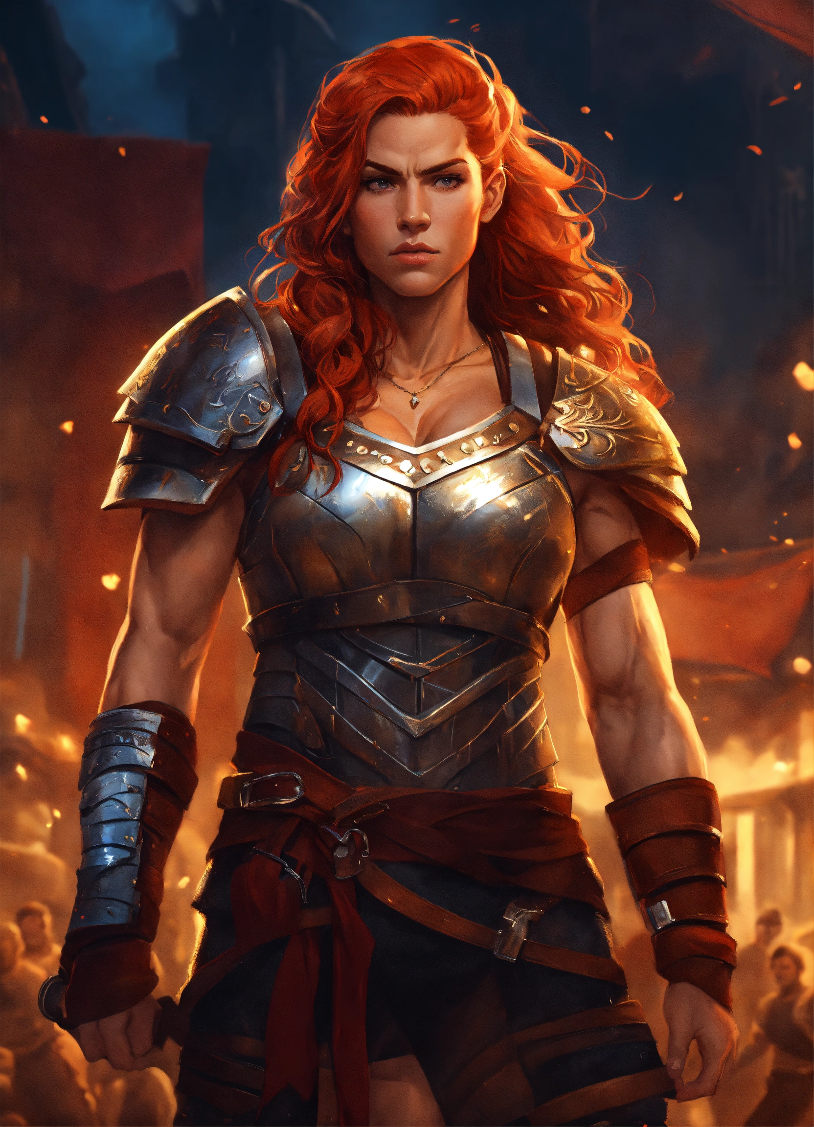 Lexica - Character art, art station, strong, muscular woman, handsome ...