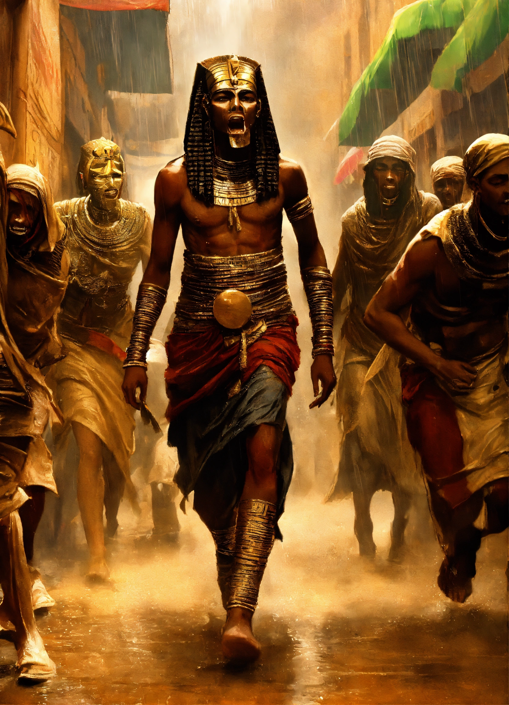 Lexica - Mummified Kemet Pharaoh zombies running after Kemet citizens ...