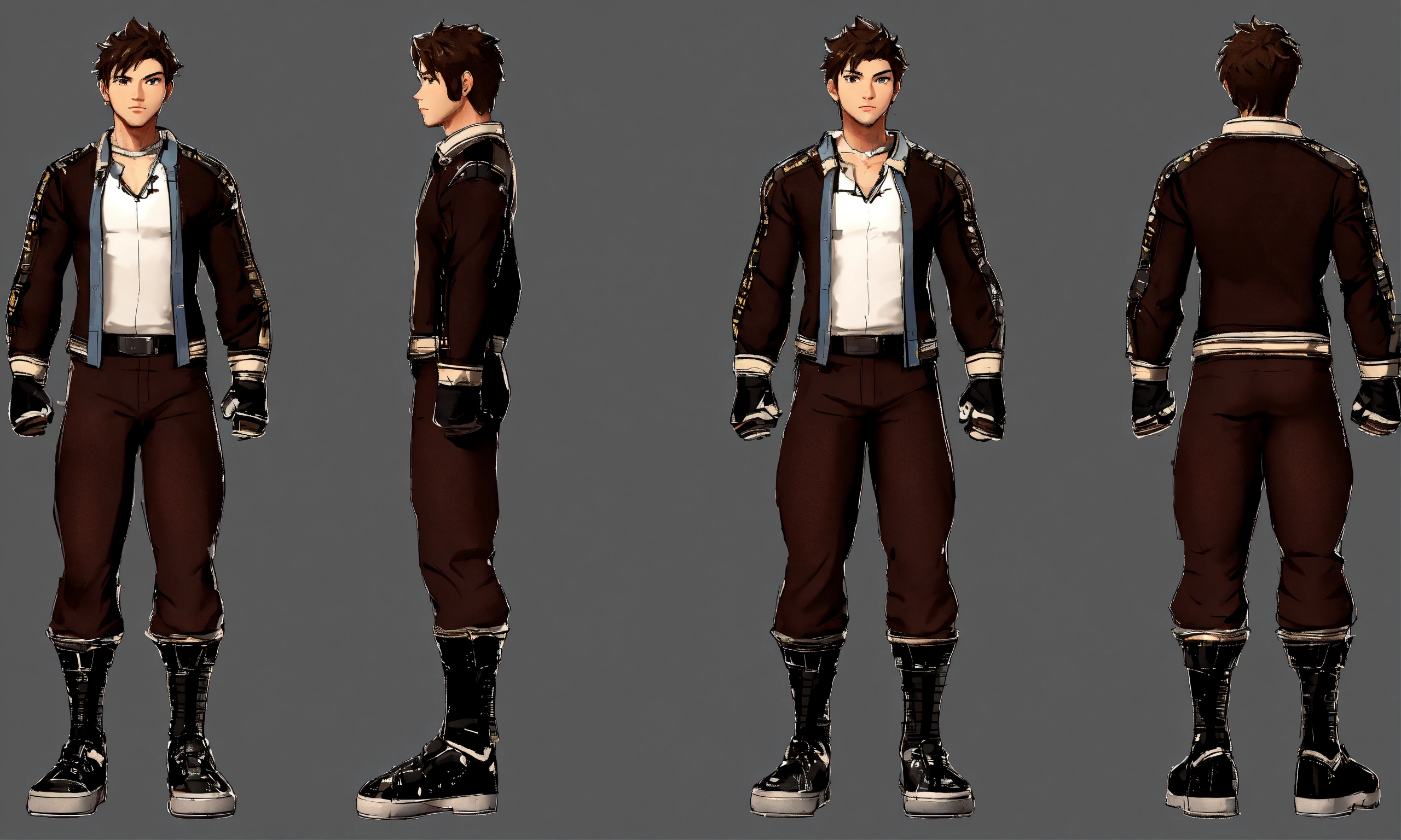 Lexica - Man, cute, black, cartoon, character sheet, full body ...