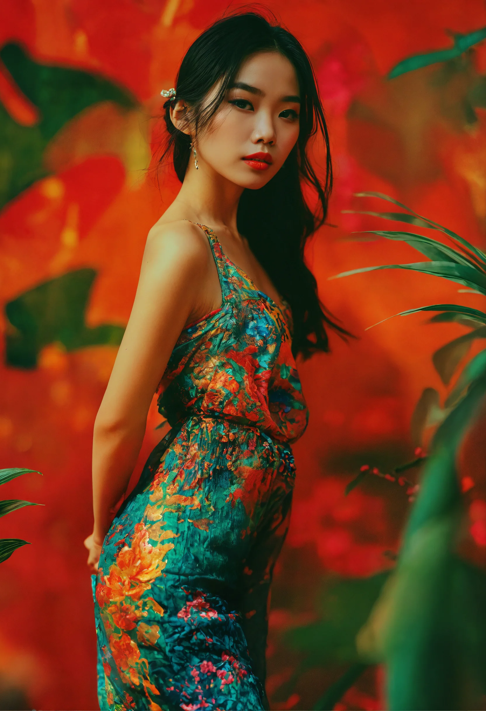 Lexica - A full body photography of a gorgeous Vietnamese girl posing ...