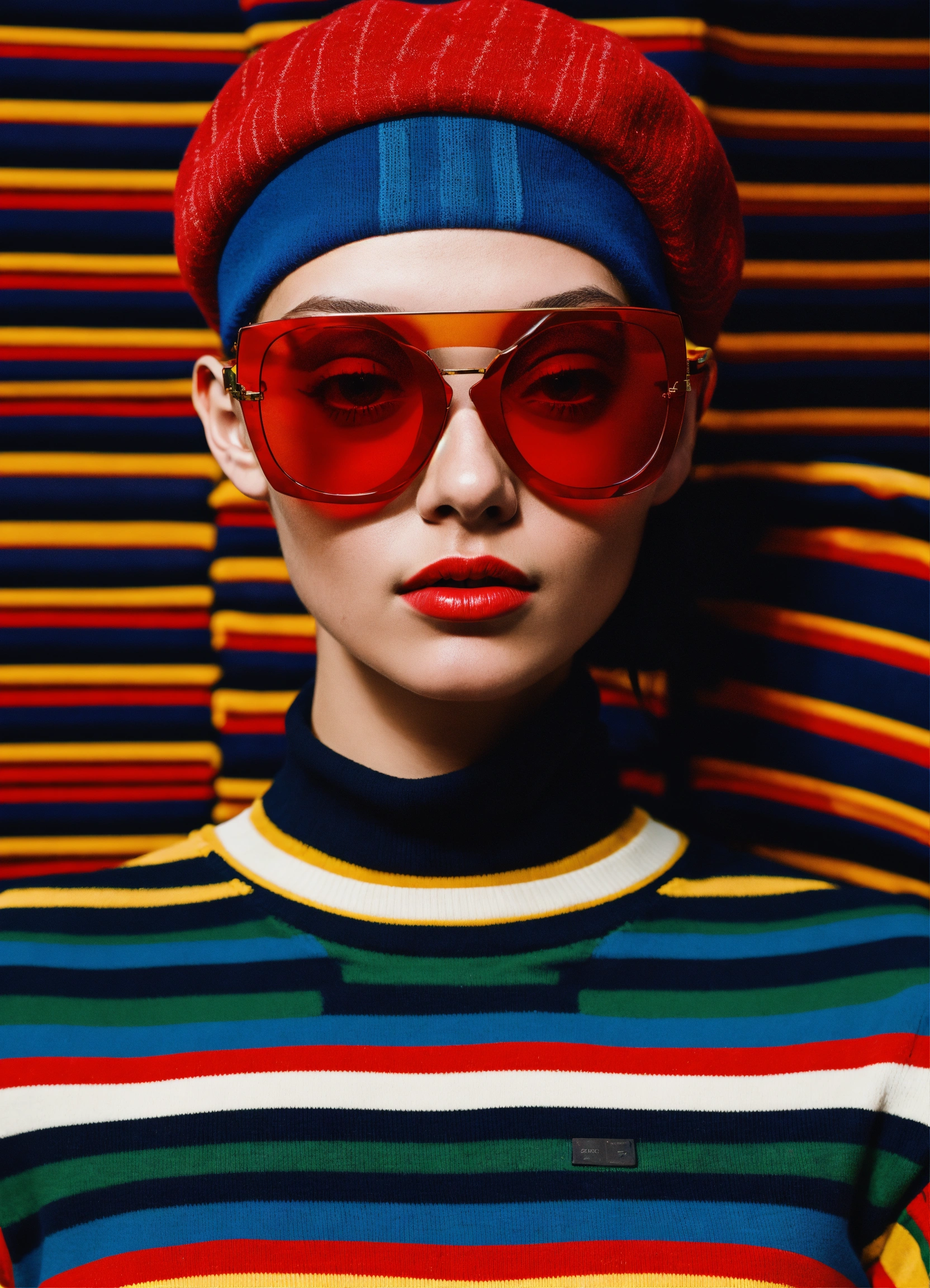 Lexica - Front profile half body model show Photography, in the ...