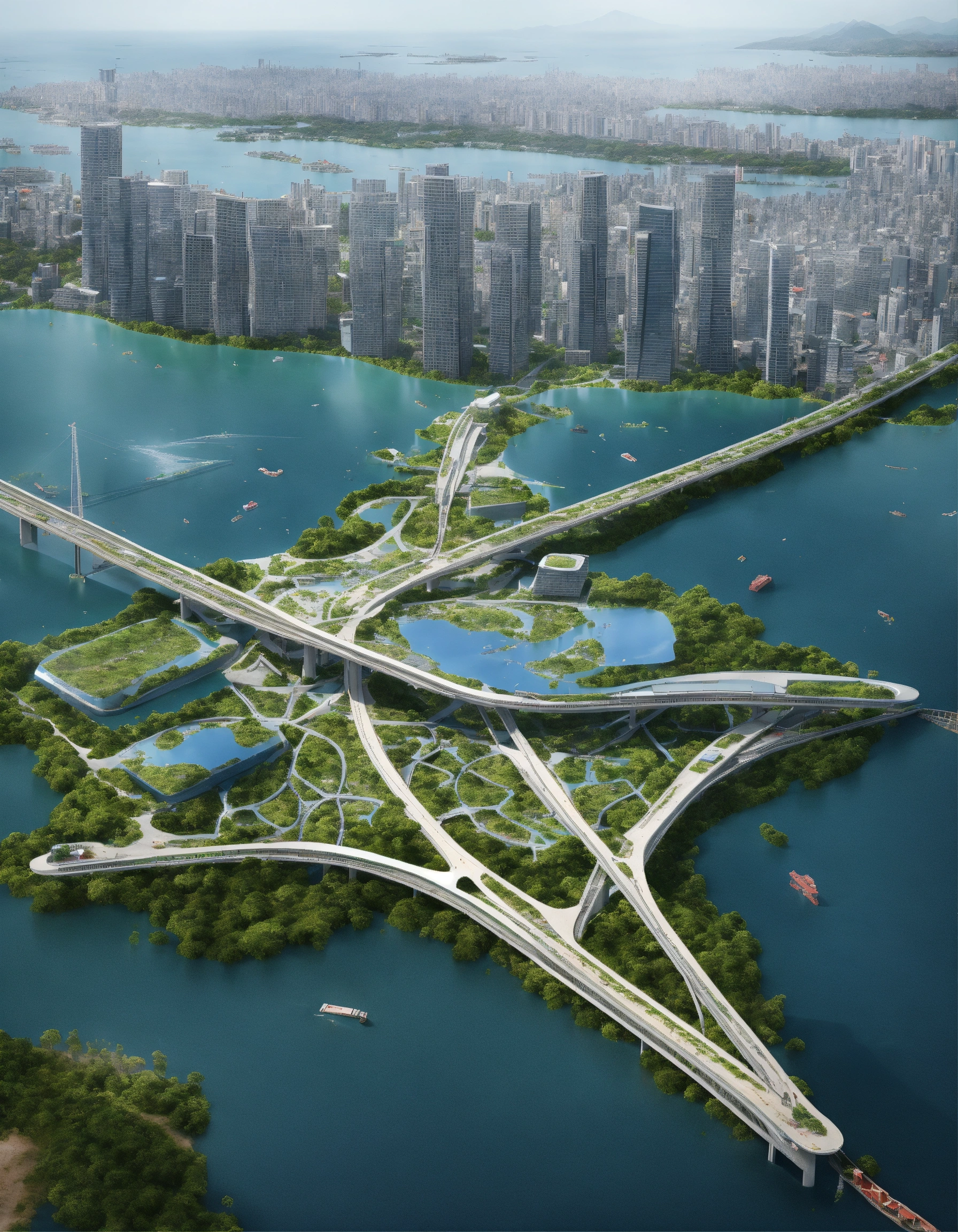 Lexica - Imagine a vision of future Tokyo in 2050 with networks of ...
