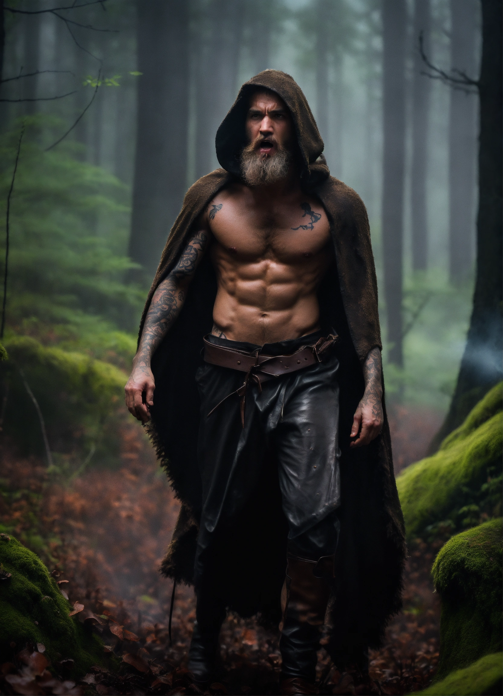 Lexica - In the style of an action movie poster, a thin no-muscles ...