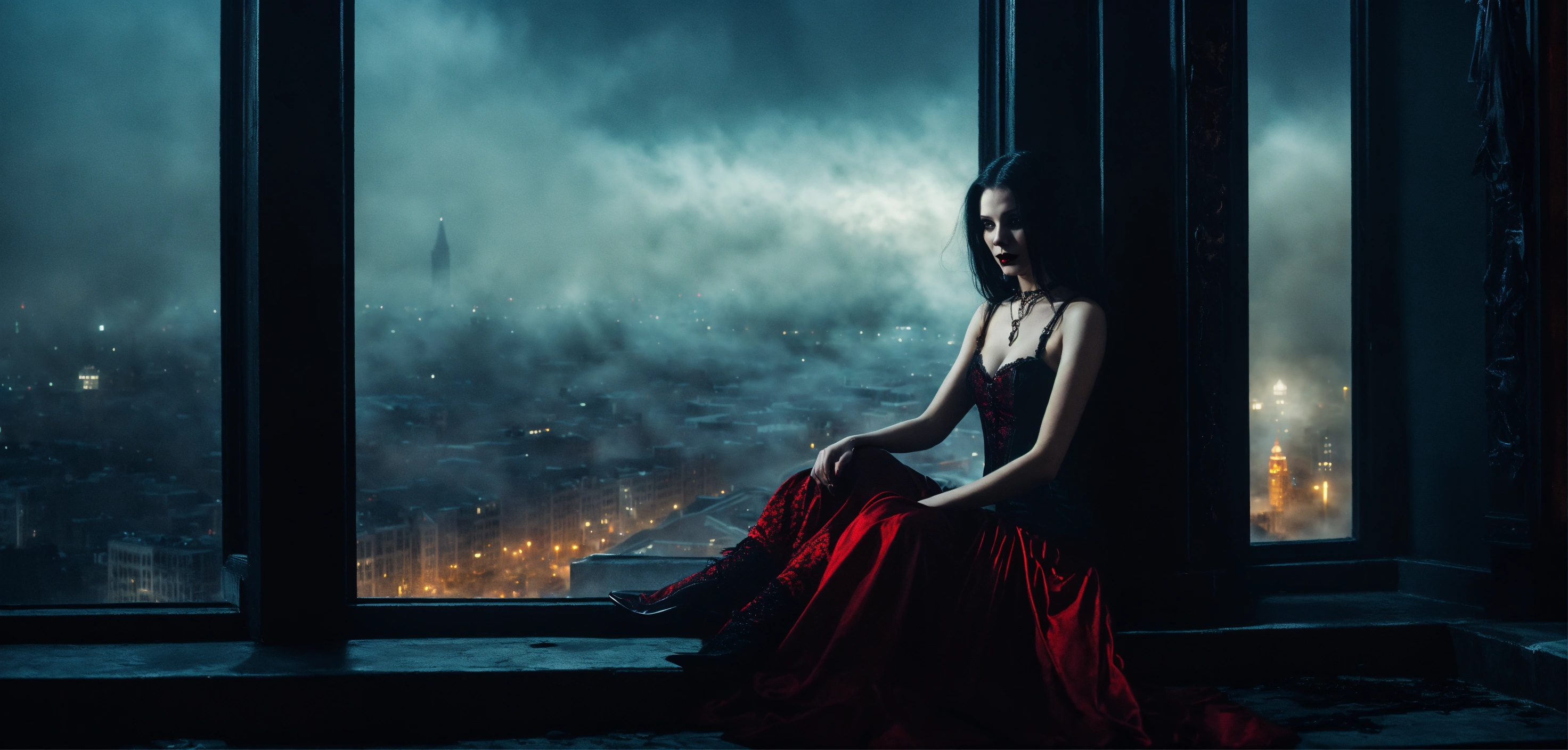 Lexica - Cinematic look, vampire underworld movie style, dark gothic ...