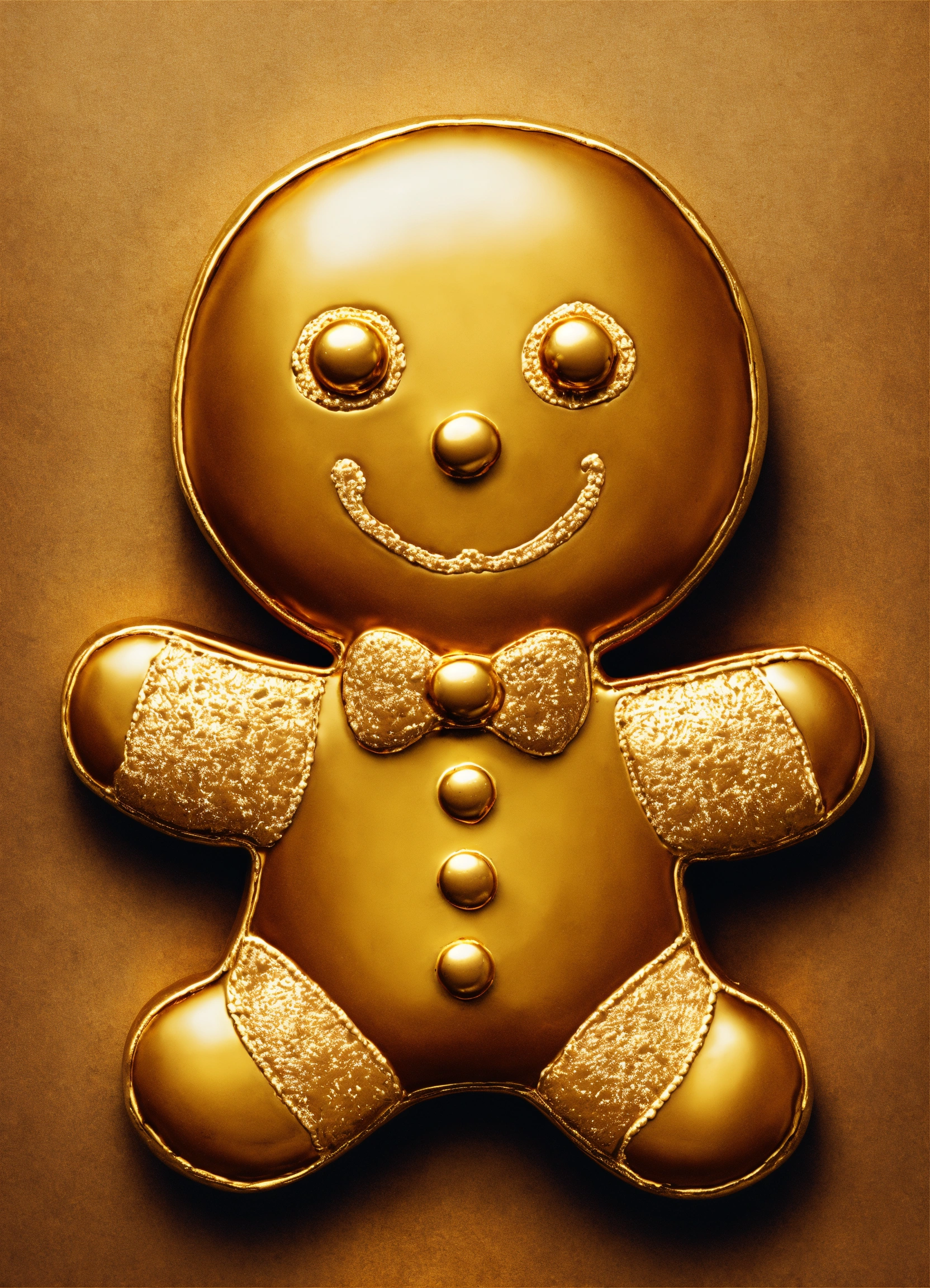 Lexica - Gold made gingerbread man