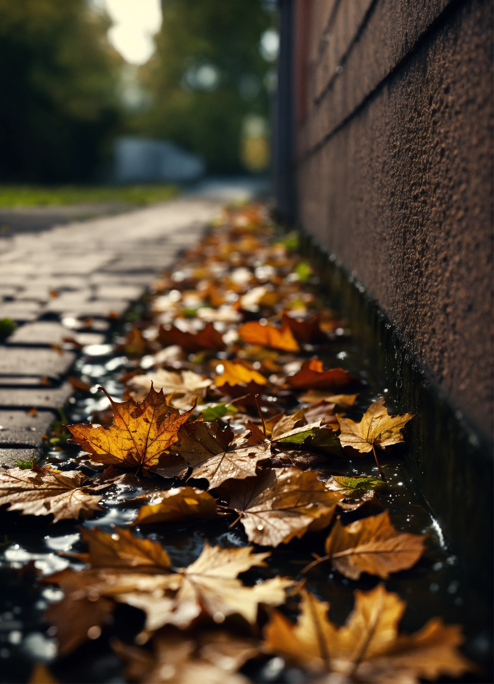 Lexica - Dead leaves that look like wet drowning zombies laying in gunk ...