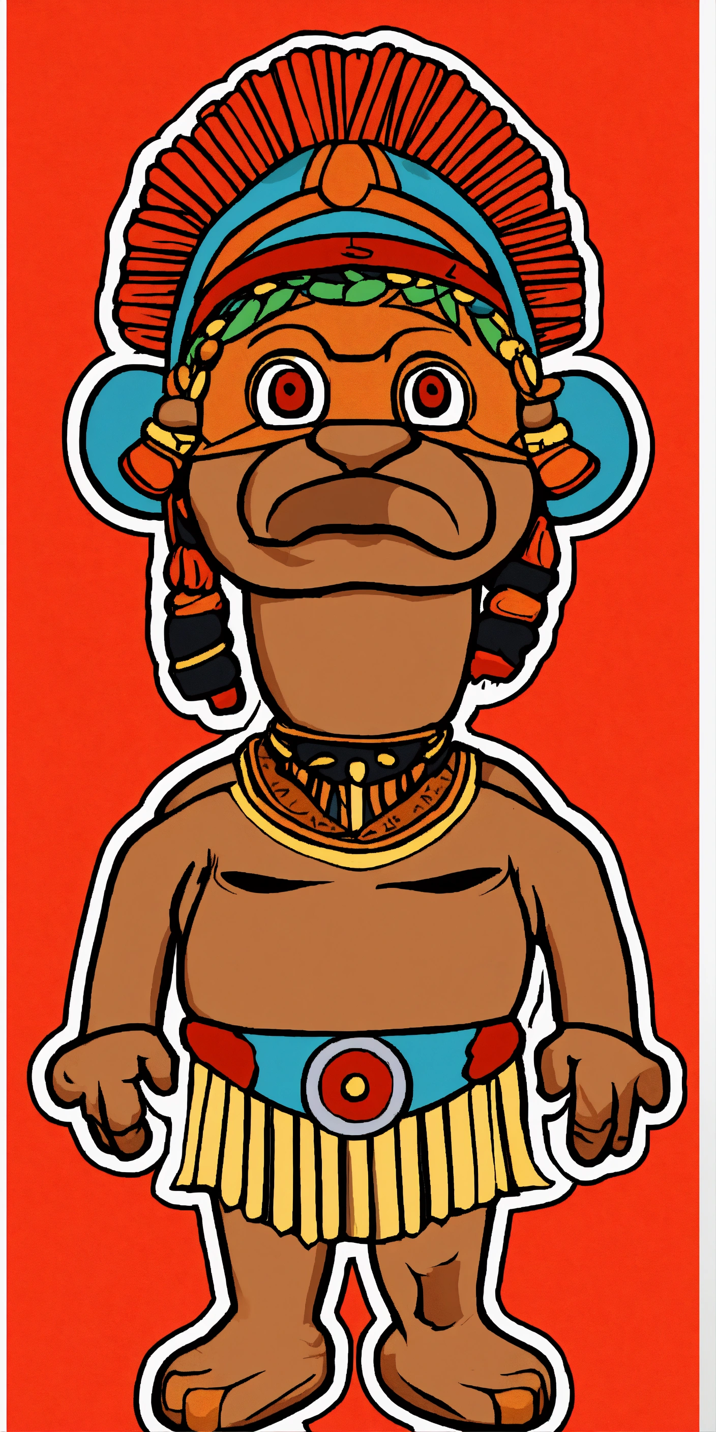 Lexica - Taino, cartoon, sticker