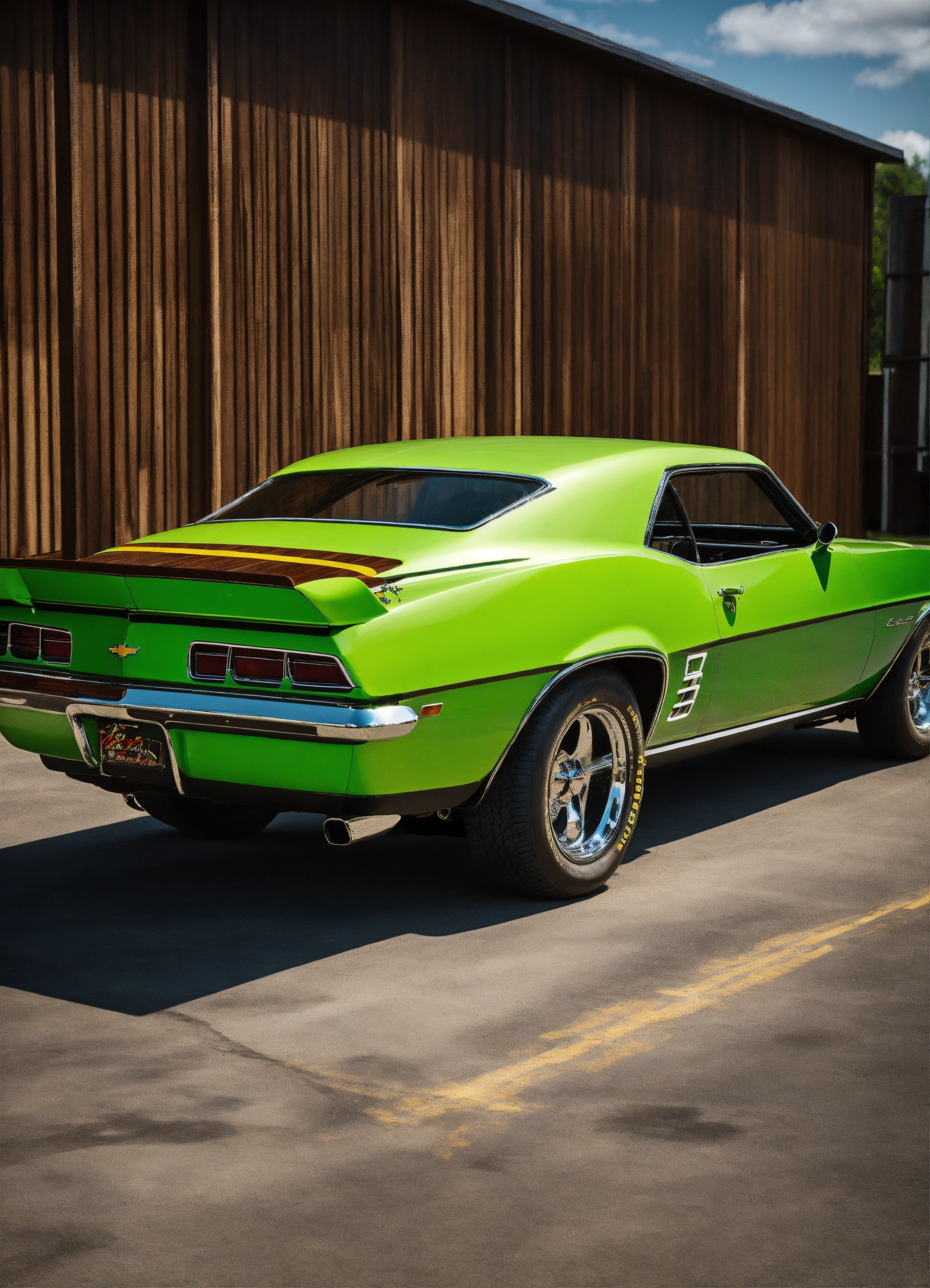 Lexica - A classic Chevrolet Camaro crafted with mahogany, that is an ...