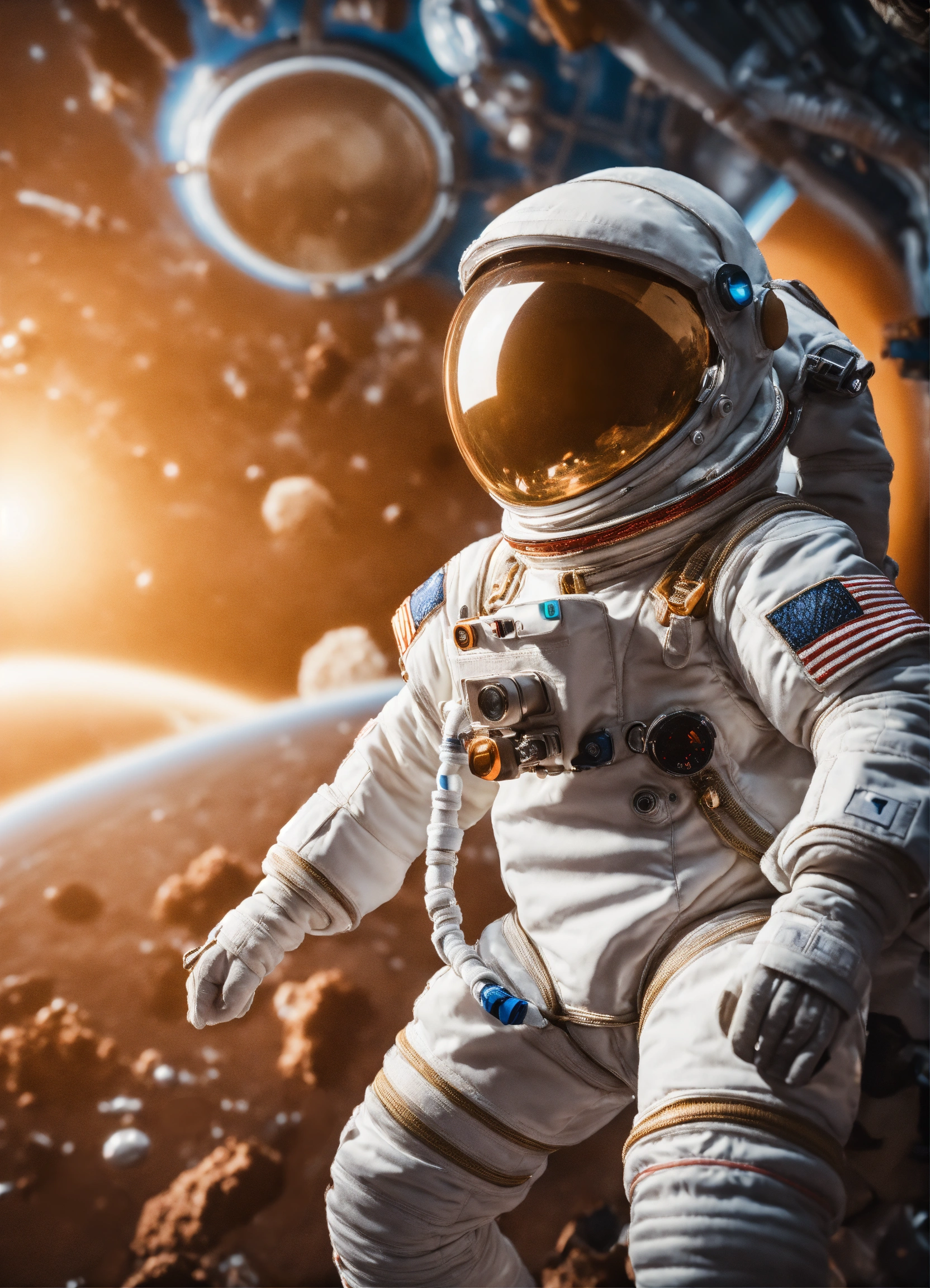 Lexica - Children wearing space suits, playing in zero gravity, best ...