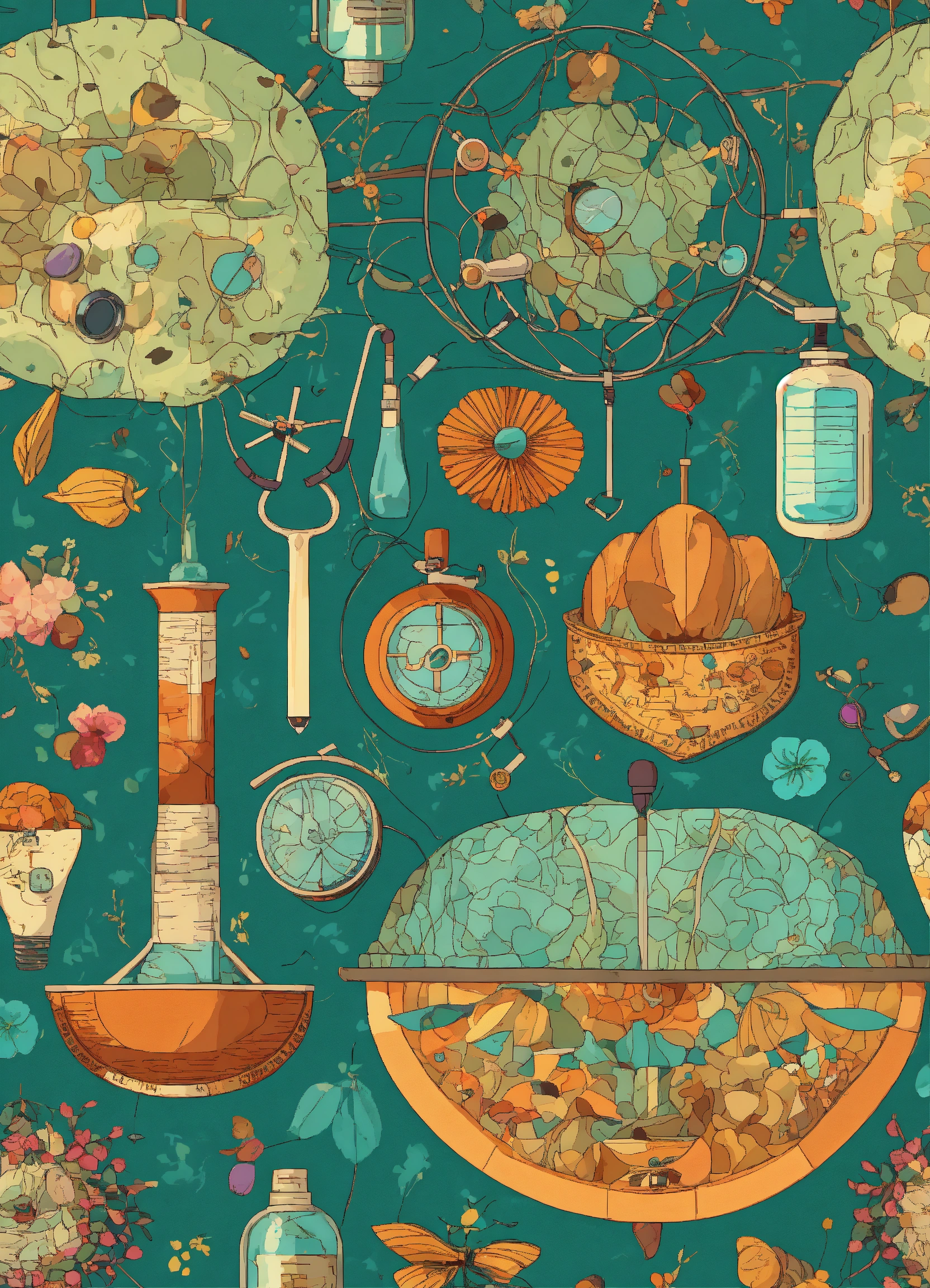 Lexica - Cute medical art, Boho vector art, fantasy medical equipment ...