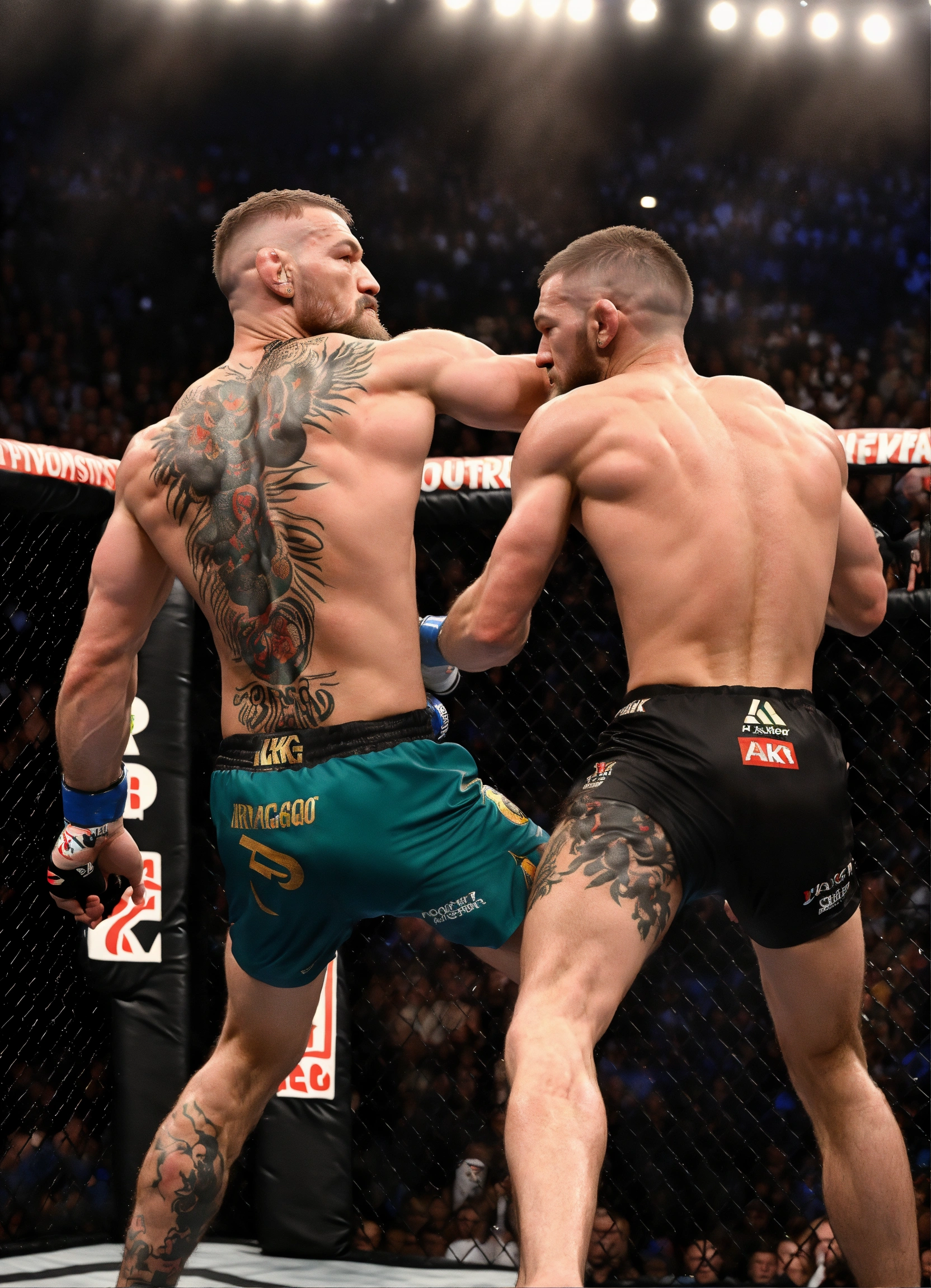 Lexica - Conor McGregor beat Khabib in the octagon by KO, 8k ...
