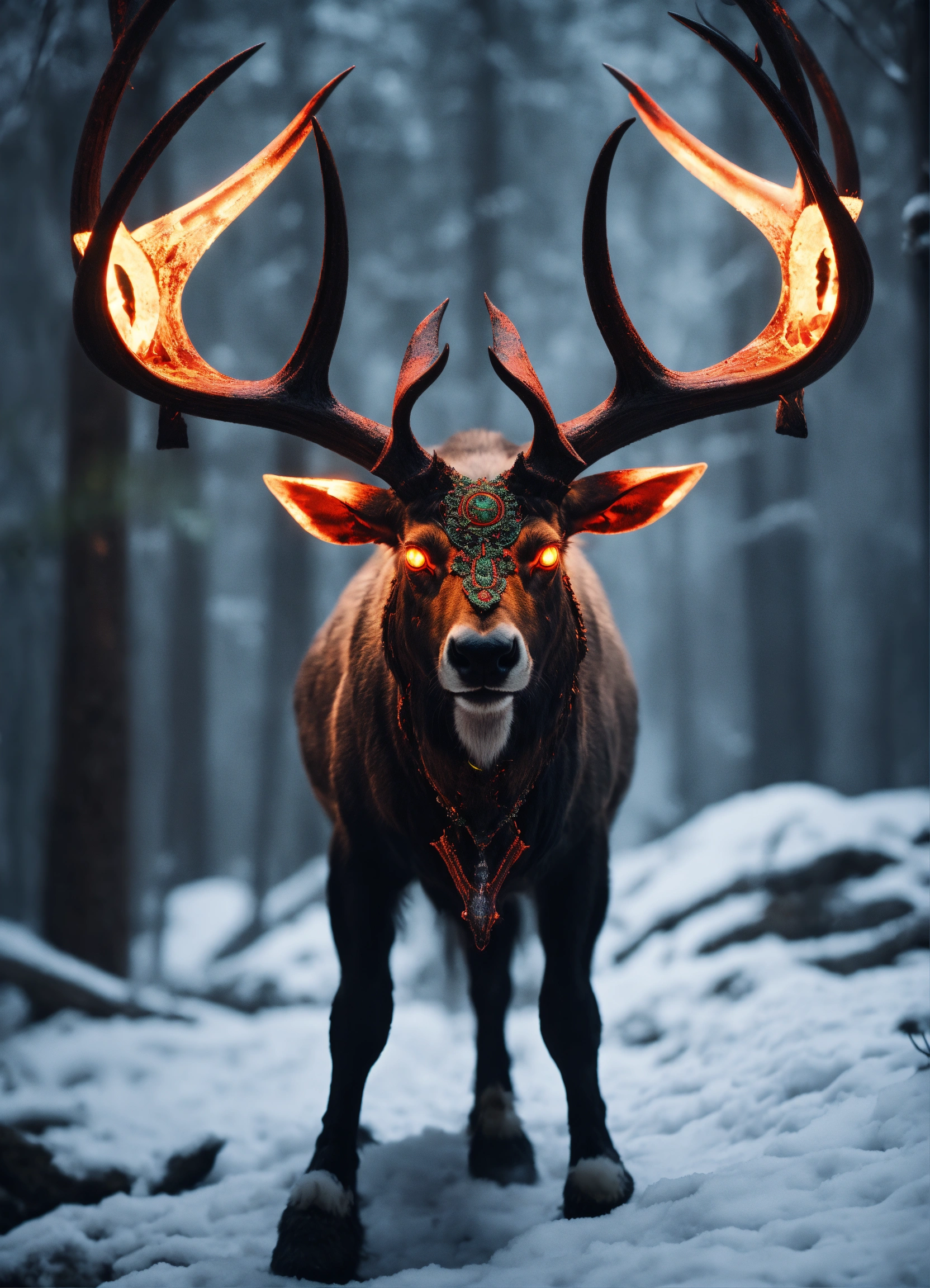 Lexica - Demon Caribou horns, extra eyes, multiple eyes, demonic ...