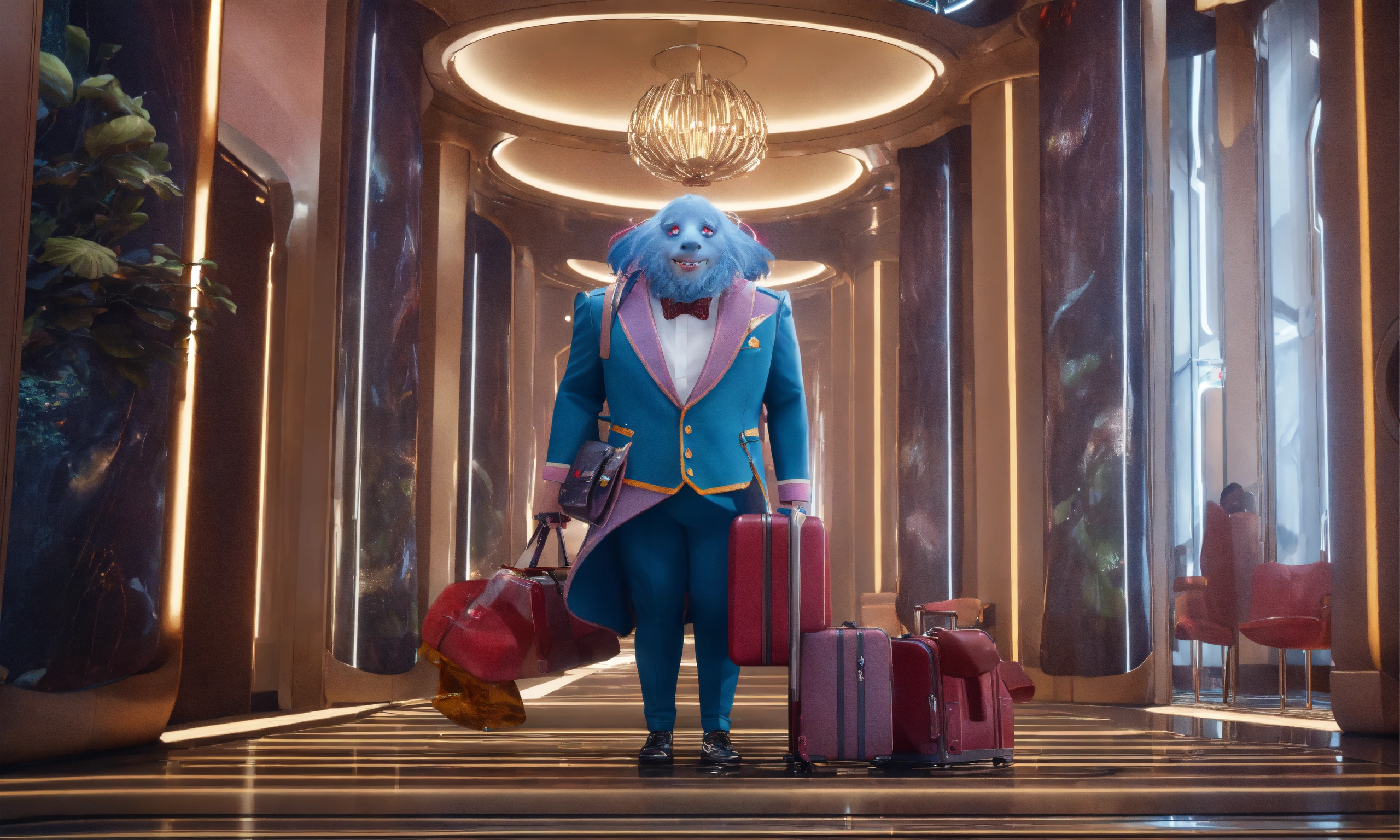 Lexica - A strange pale igor like bellhop creature offers to take your ...