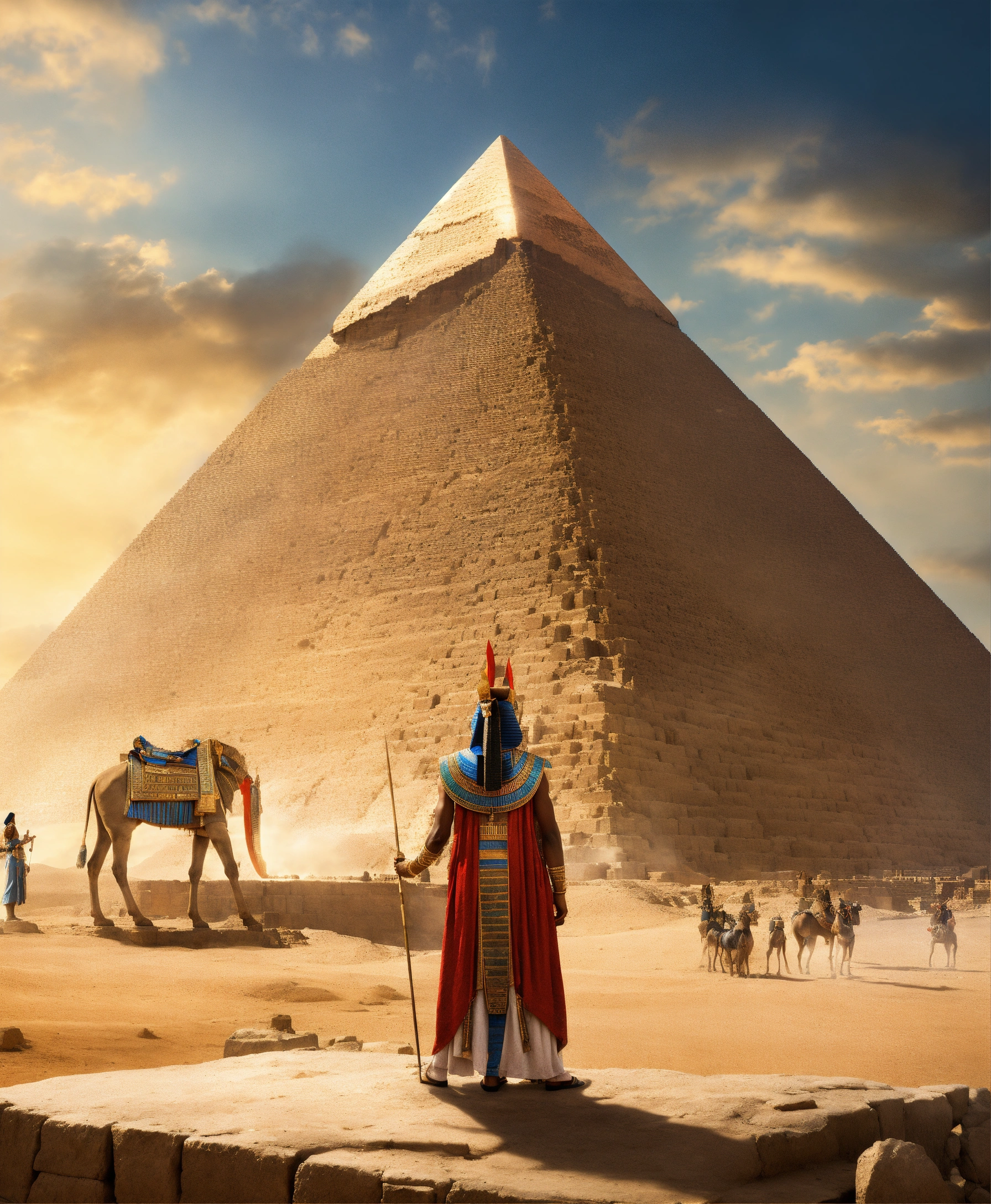 Lexica - An epic fantasy scene outdoor in ancient Egypt featuring the ...