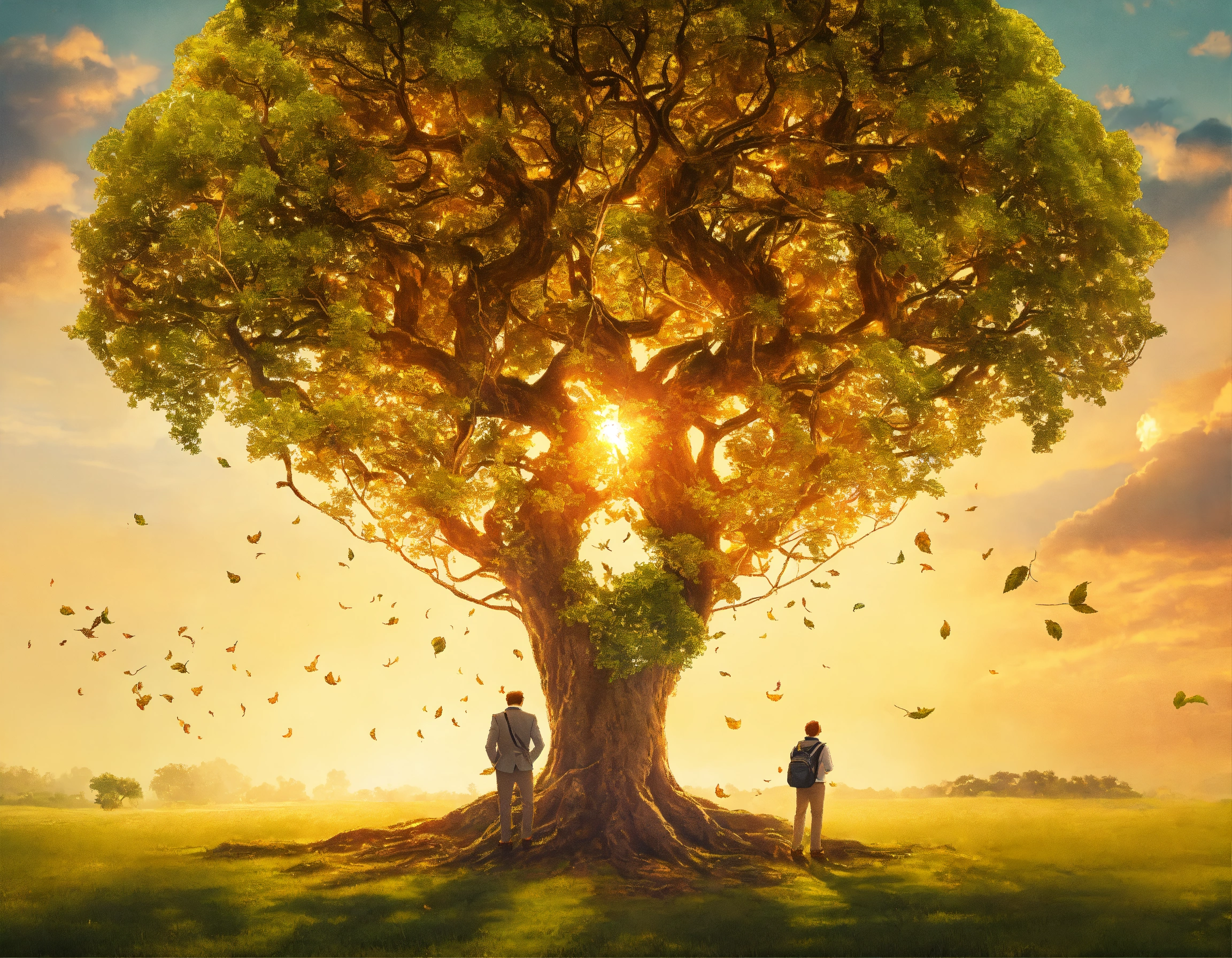 Lexica - "Create a visual representation of the intertwined nature of ...