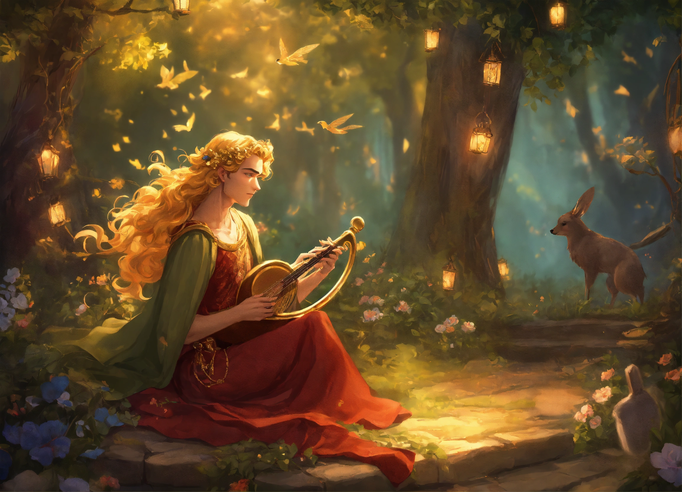 Lexica - A legend, fairy tales, A crowd had formed around a makeshift ...