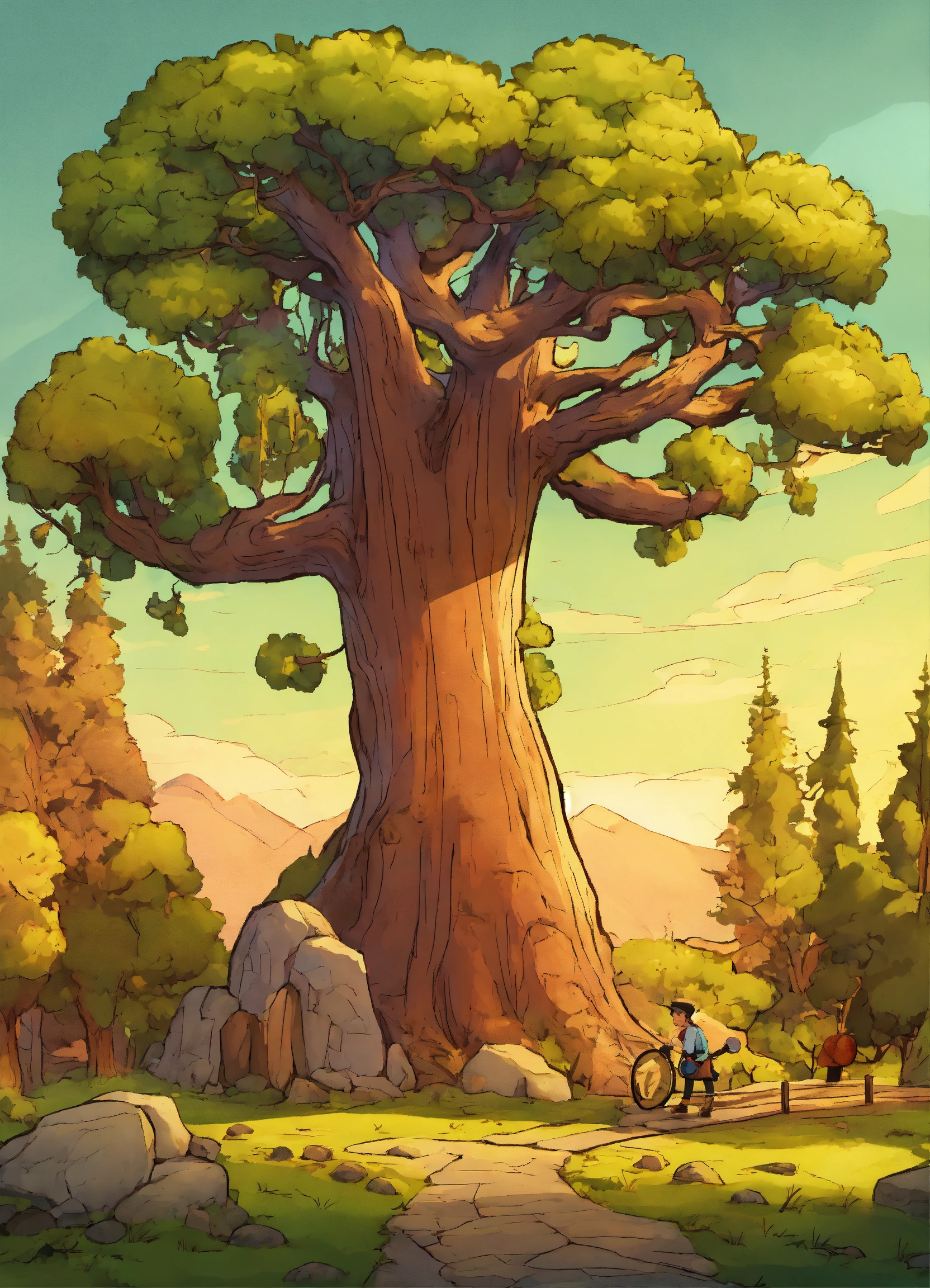 Lexica - Cartoon big trees