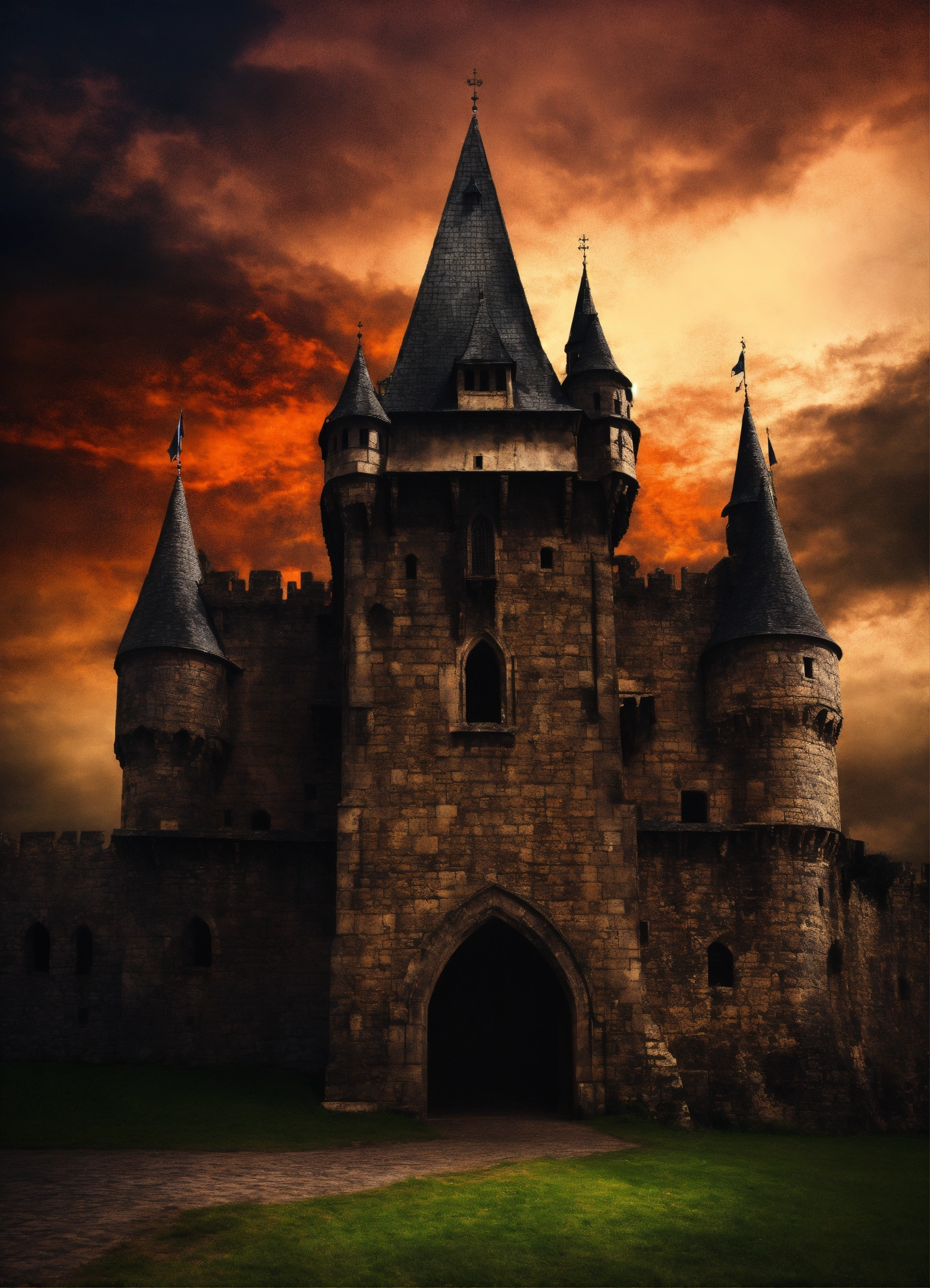 Lexica - Castle darkness background demonic castle medieval wall castle