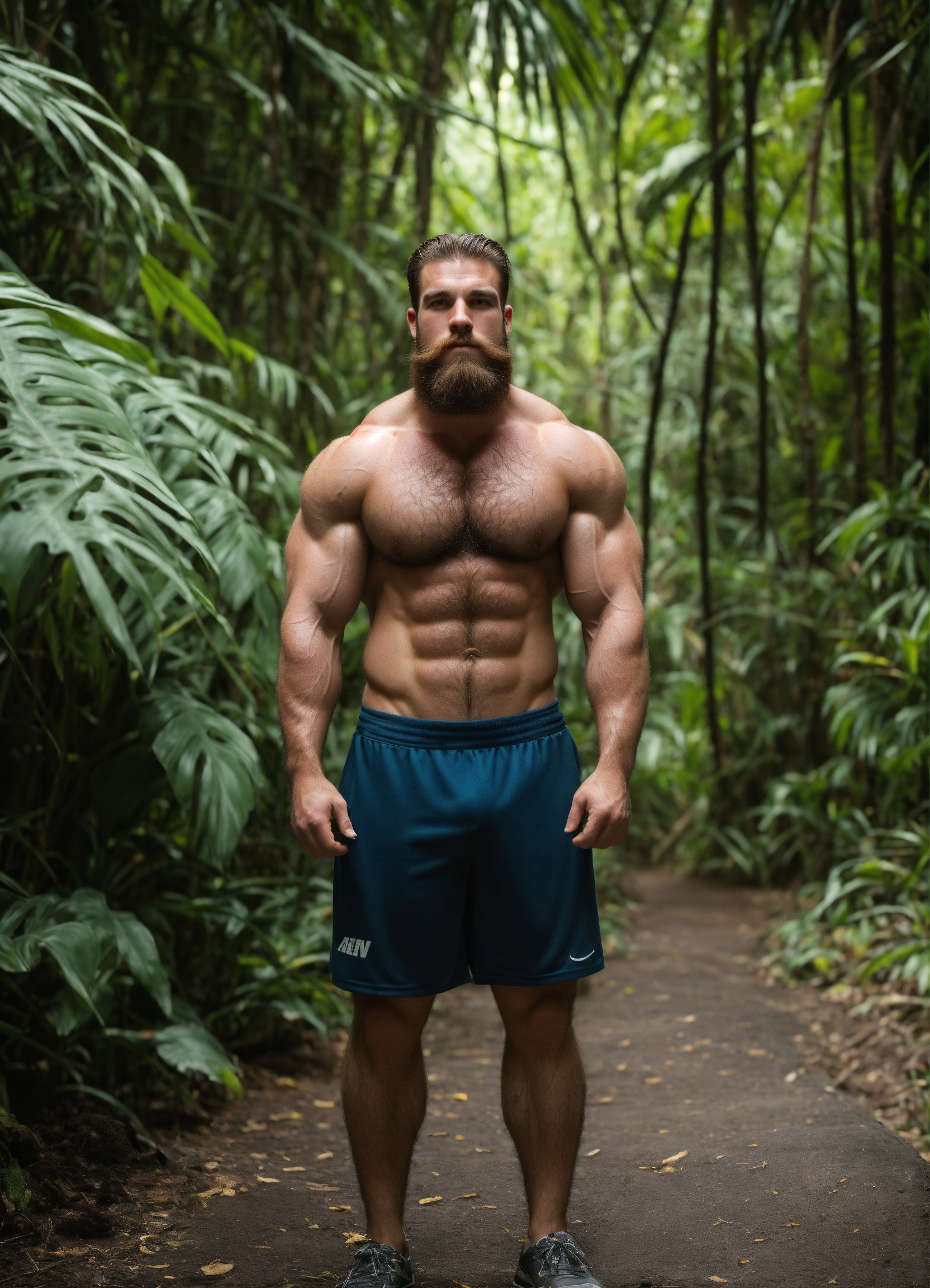 Lexica - 30-year-old man with big muscles, big bodybuilder, American ...