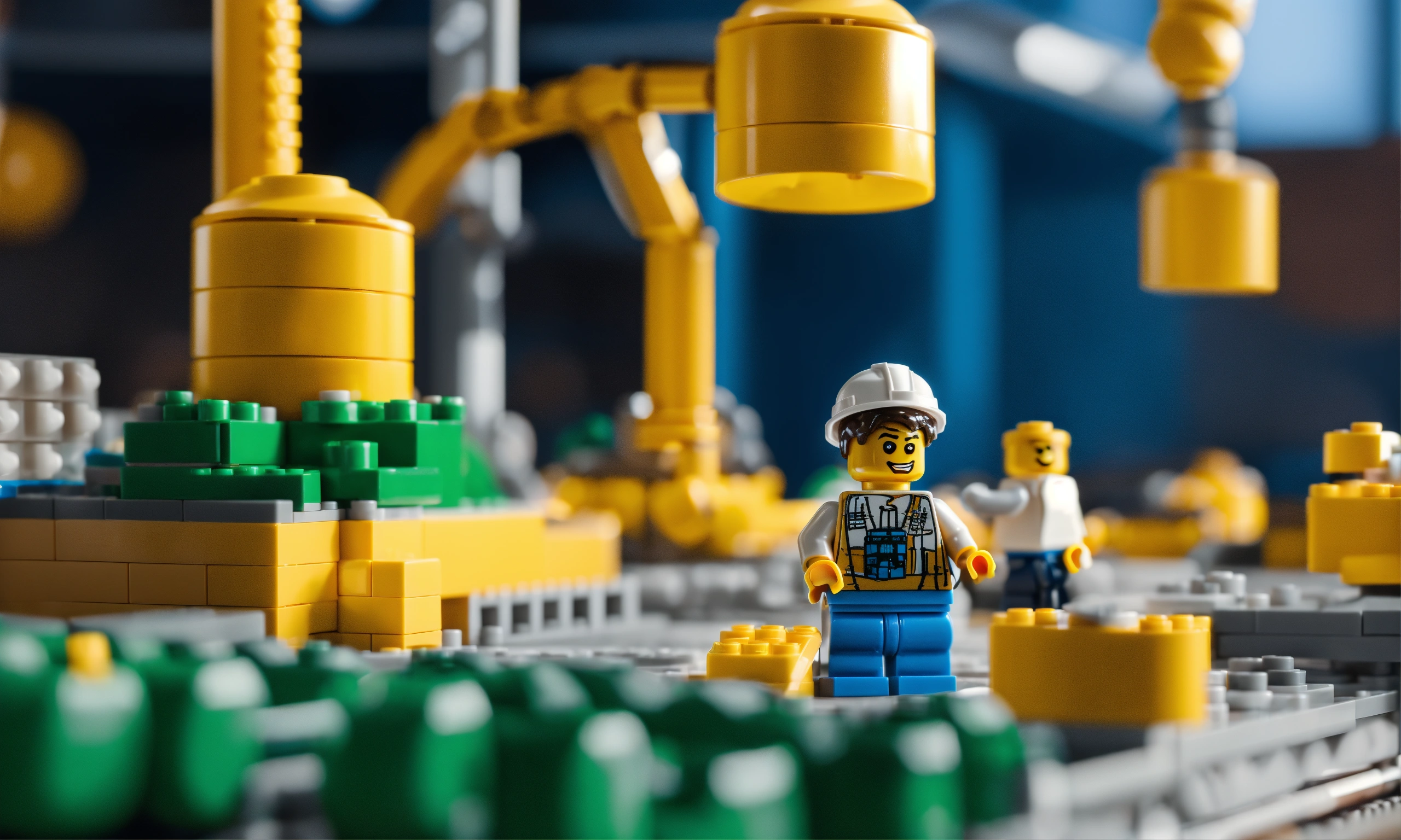 Lexica - A LEGO set for a Nuclear power plant, close up of LEGO figures ...
