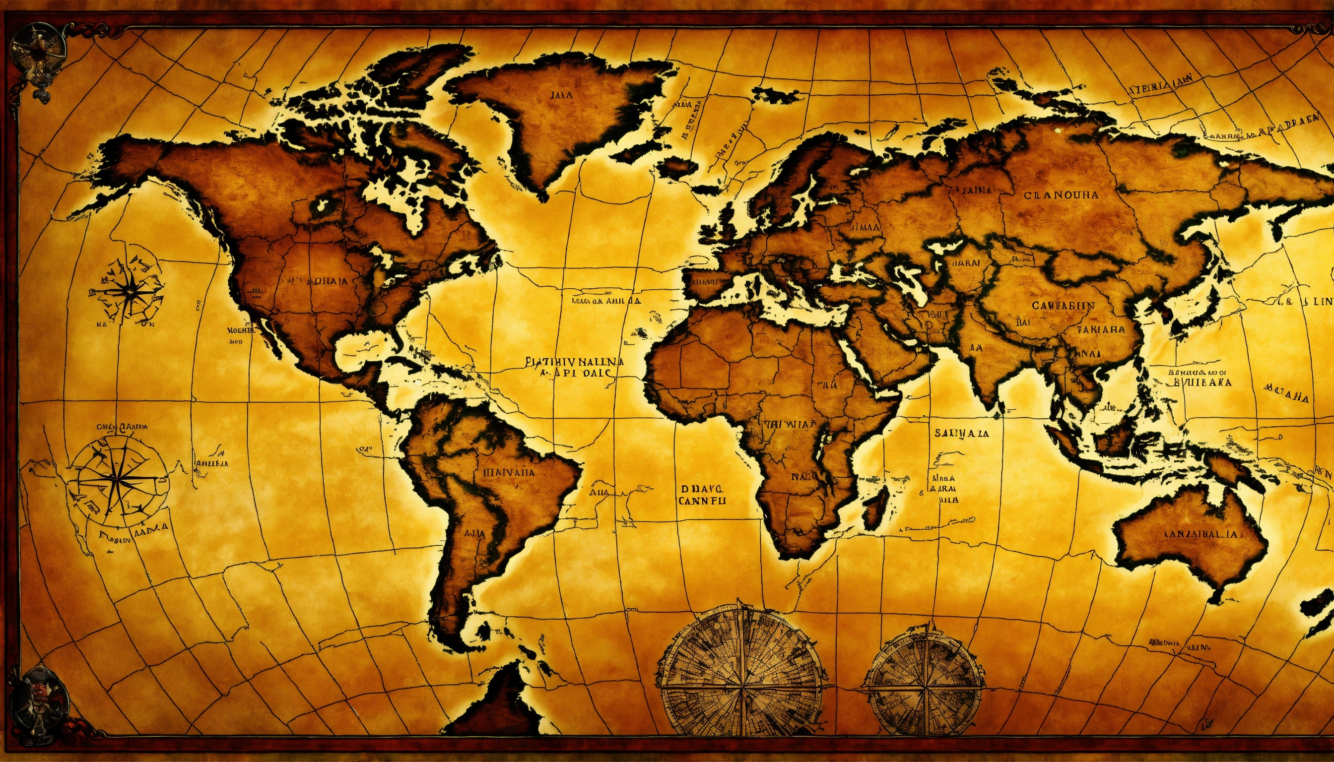 Lexica - World Map. D&D, fantasy, cinematic