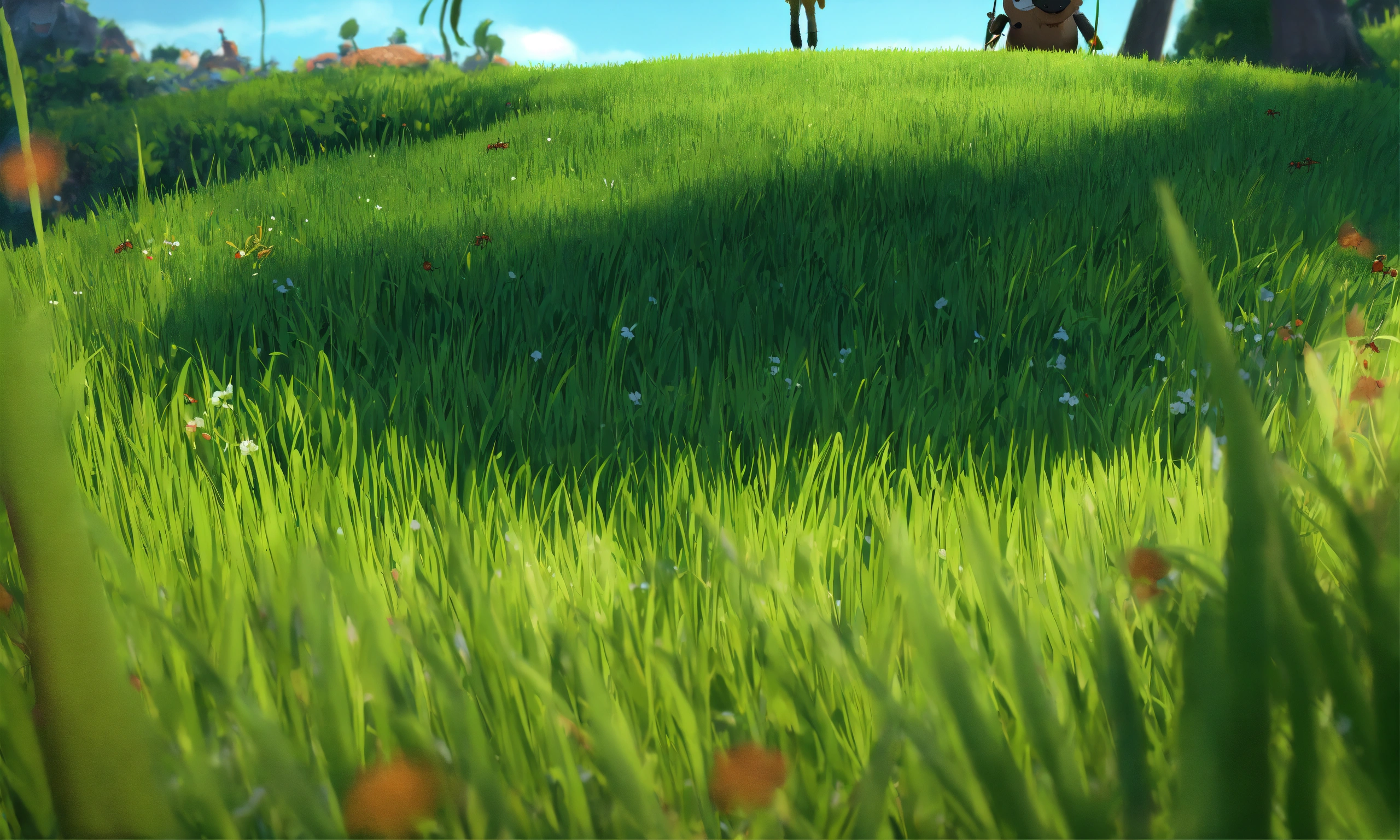 Lexica - The grass as seen from the height of the ants, very tall grass ...
