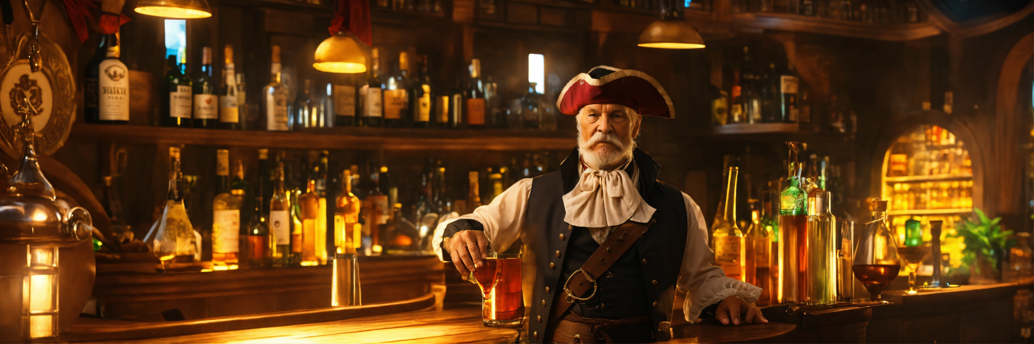 Lexica - Pirate Bartender old, 8k