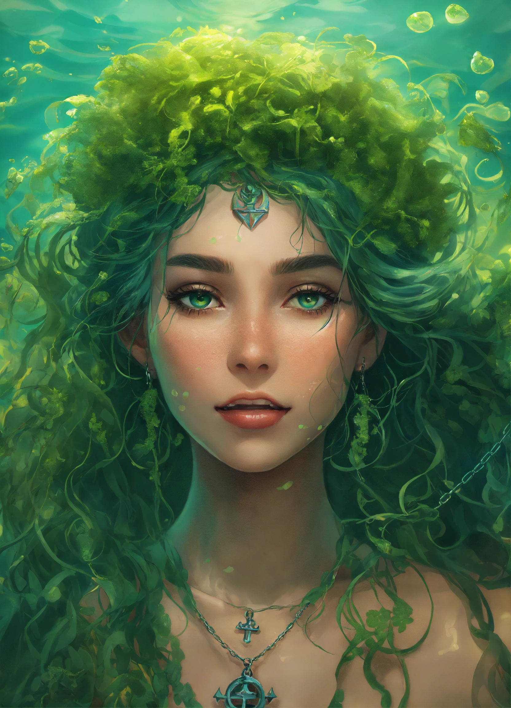 Lexica - *surreal*portrait of happy disney princess woman covered in ...