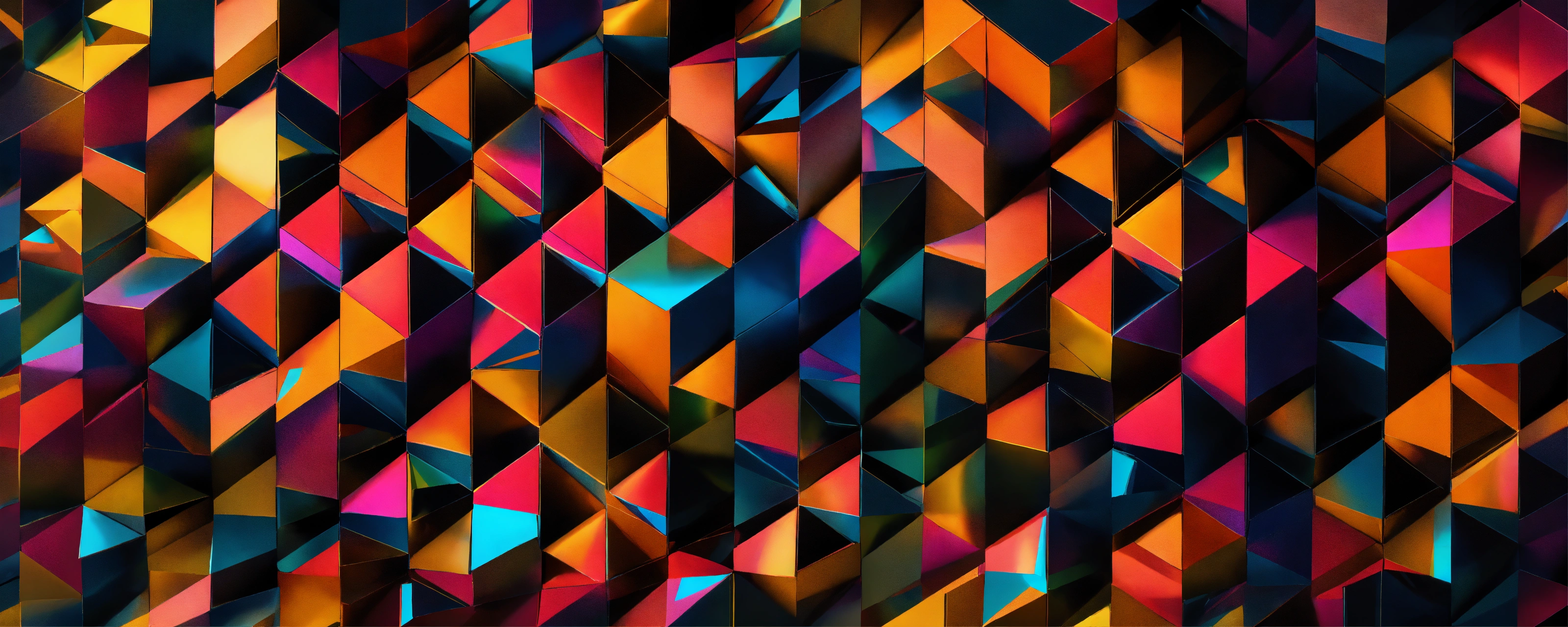 Lexica - Geometric parallelograms black background, shiny texture ...