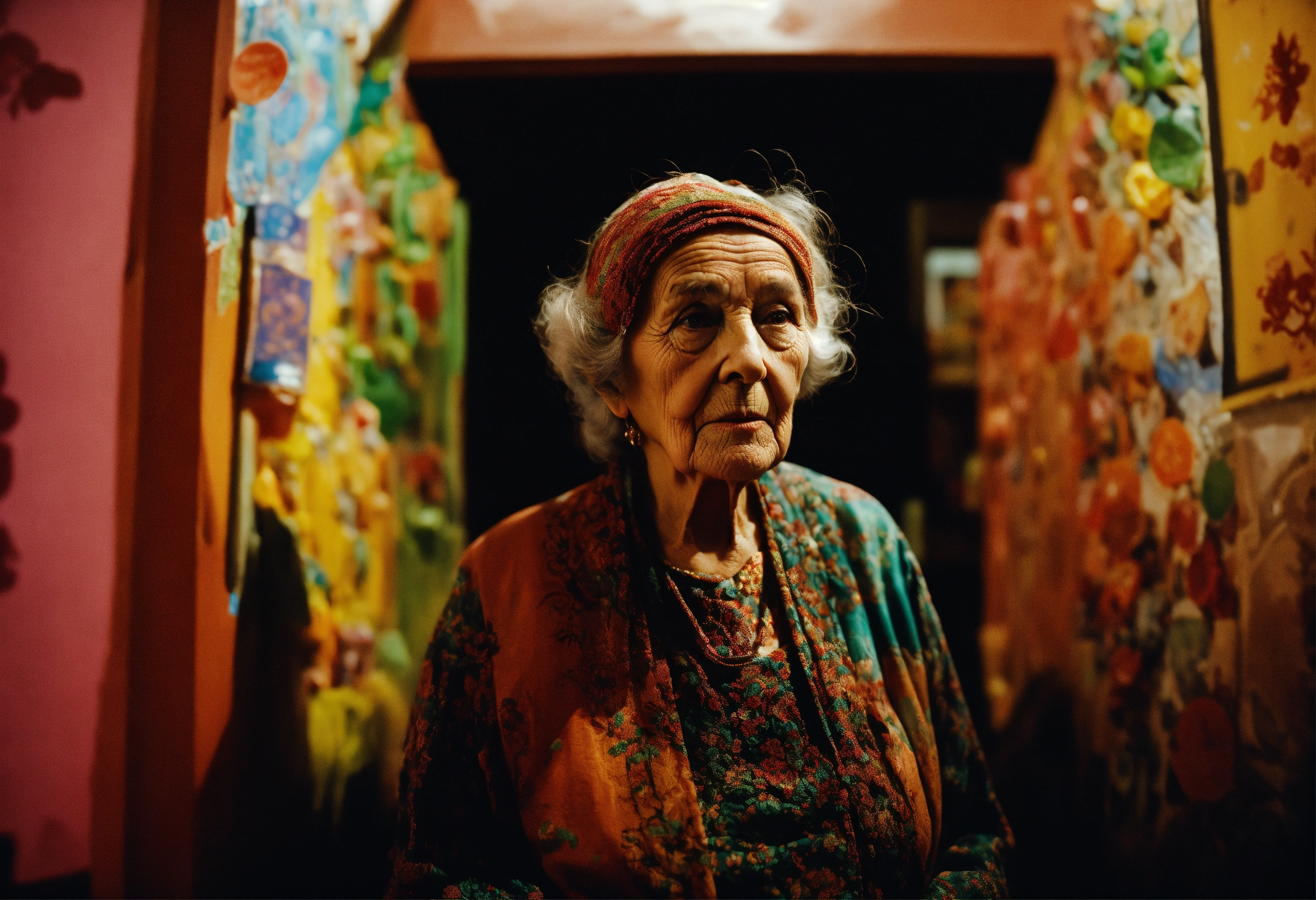 Lexica - An old woman made of candy, 35mm Cinematic Film Still. Svema ...
