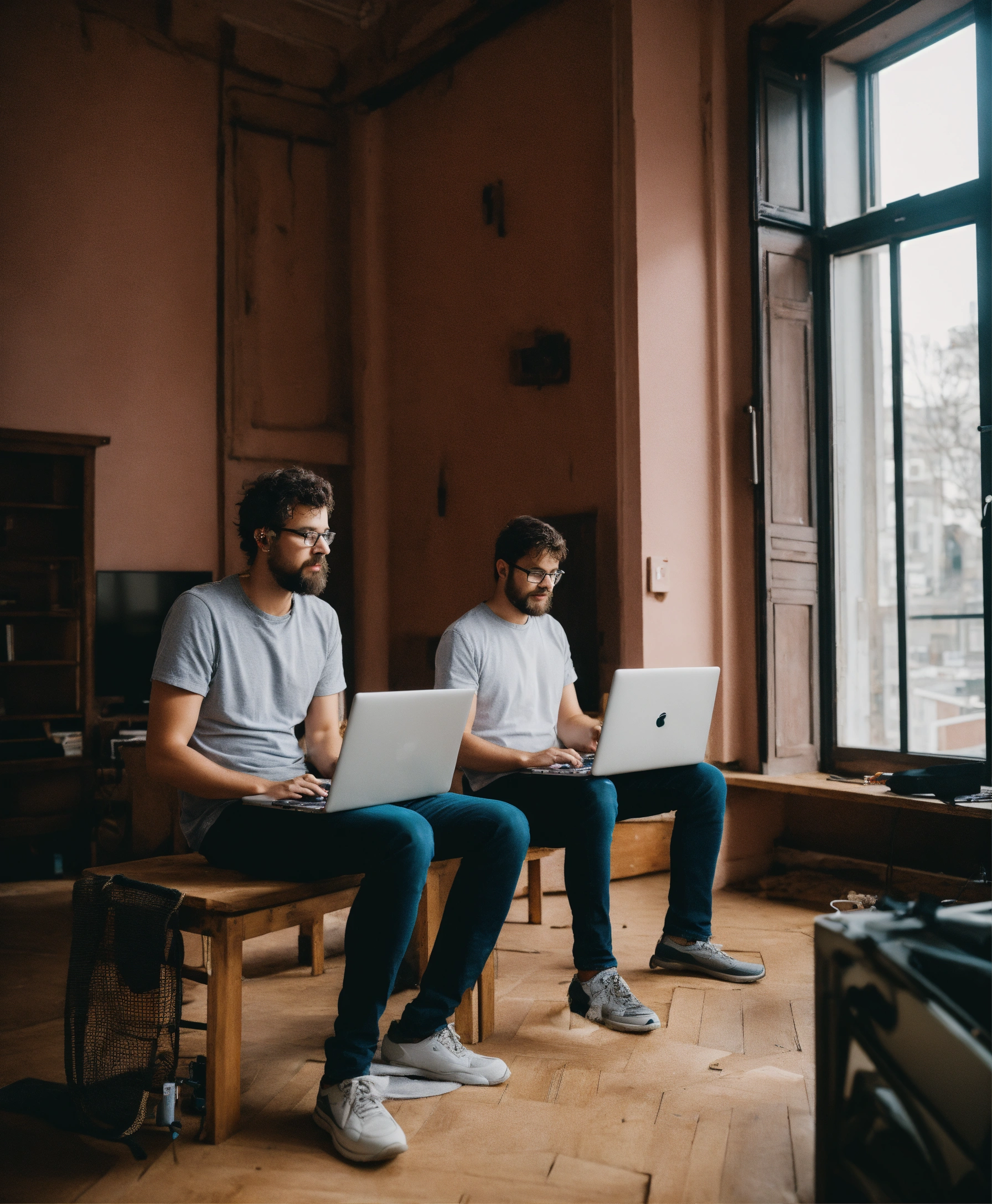 Lexica - Developers with laptops in a room building software