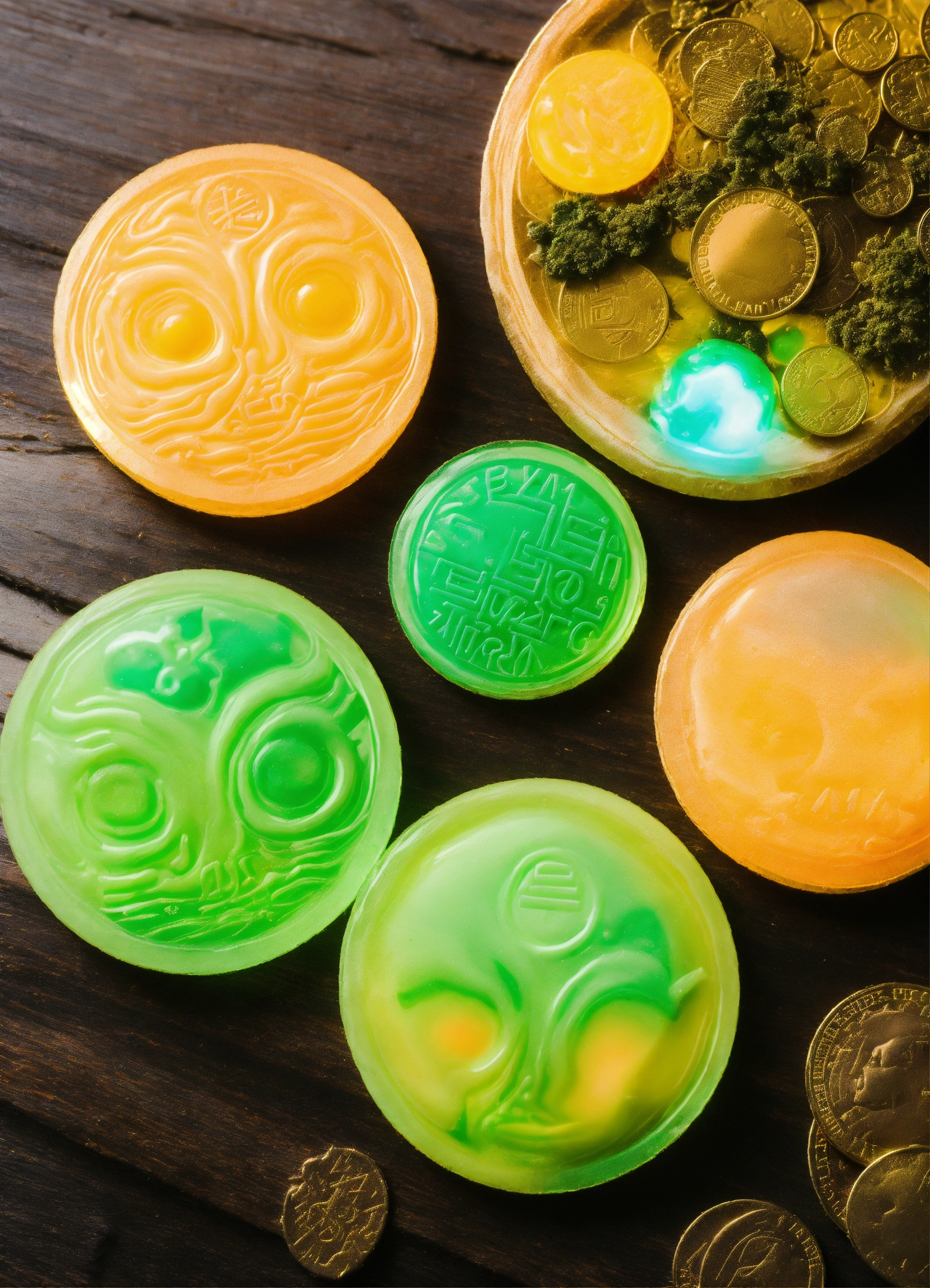 Lexica - Bio organism luminous squishy alien world currency coin