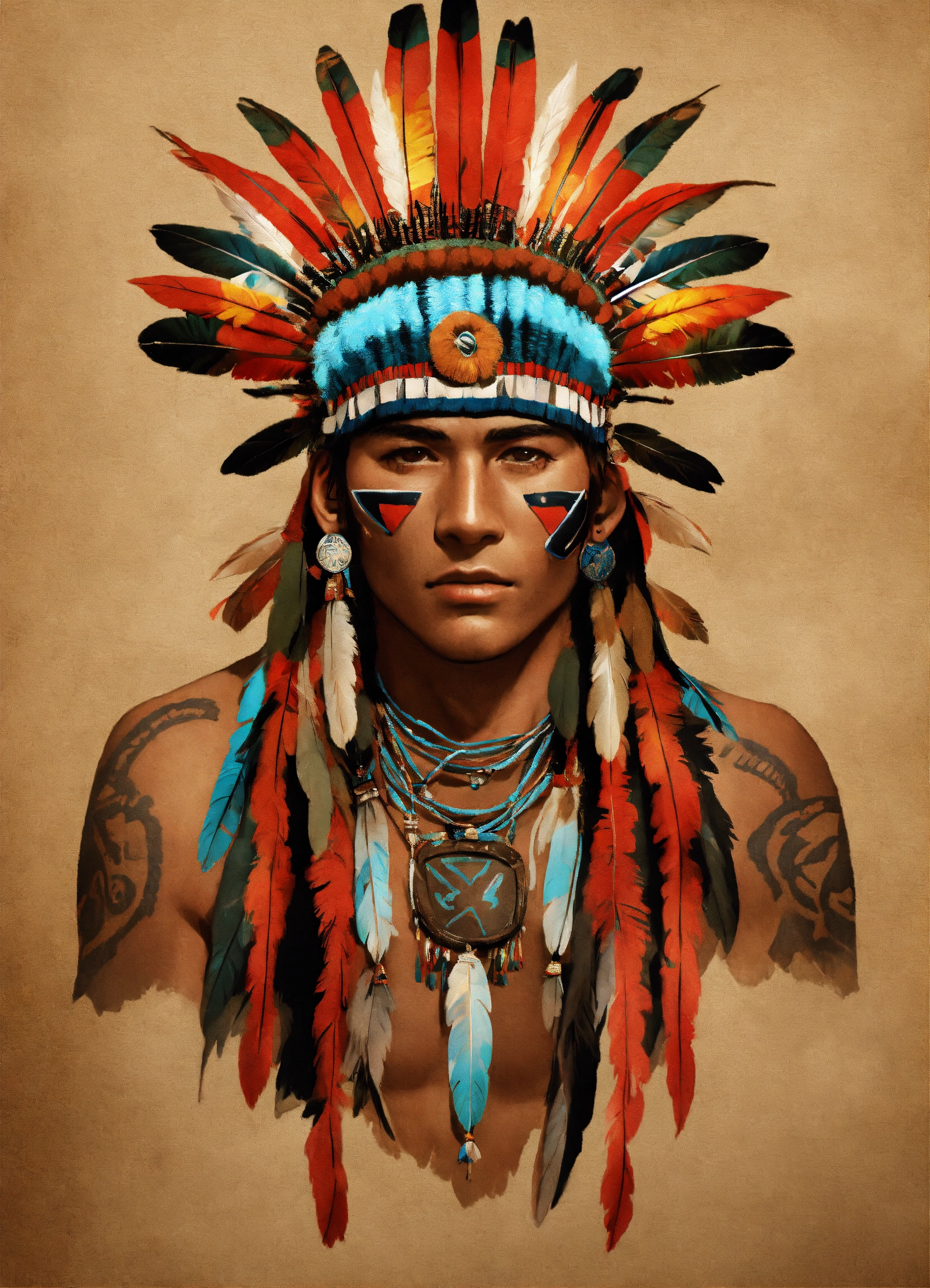 Lexica - Puma shaman, native american, antropomorphic