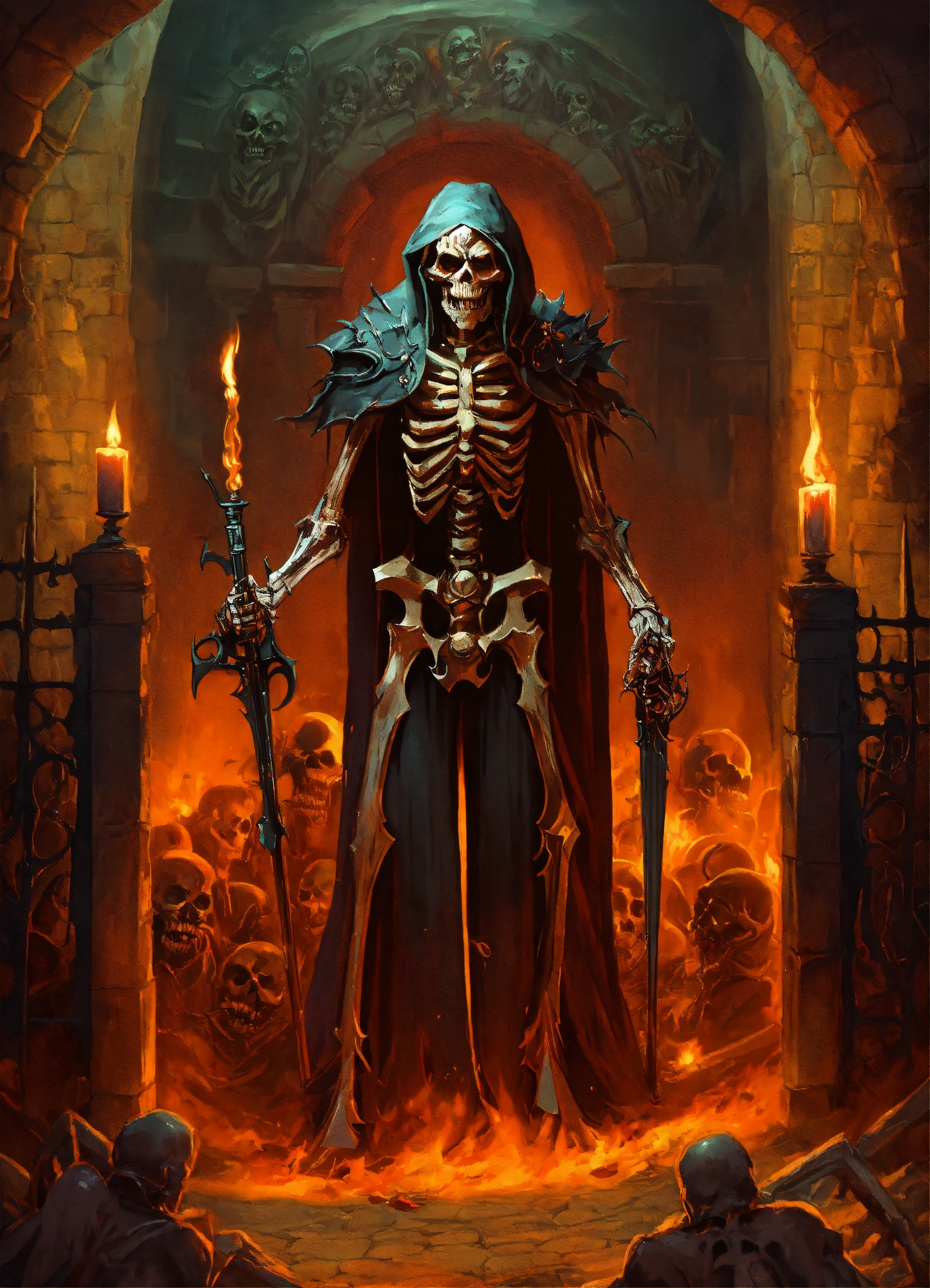 Lexica - Evil crypt keeper at the gates of hell with the harbingers of ...