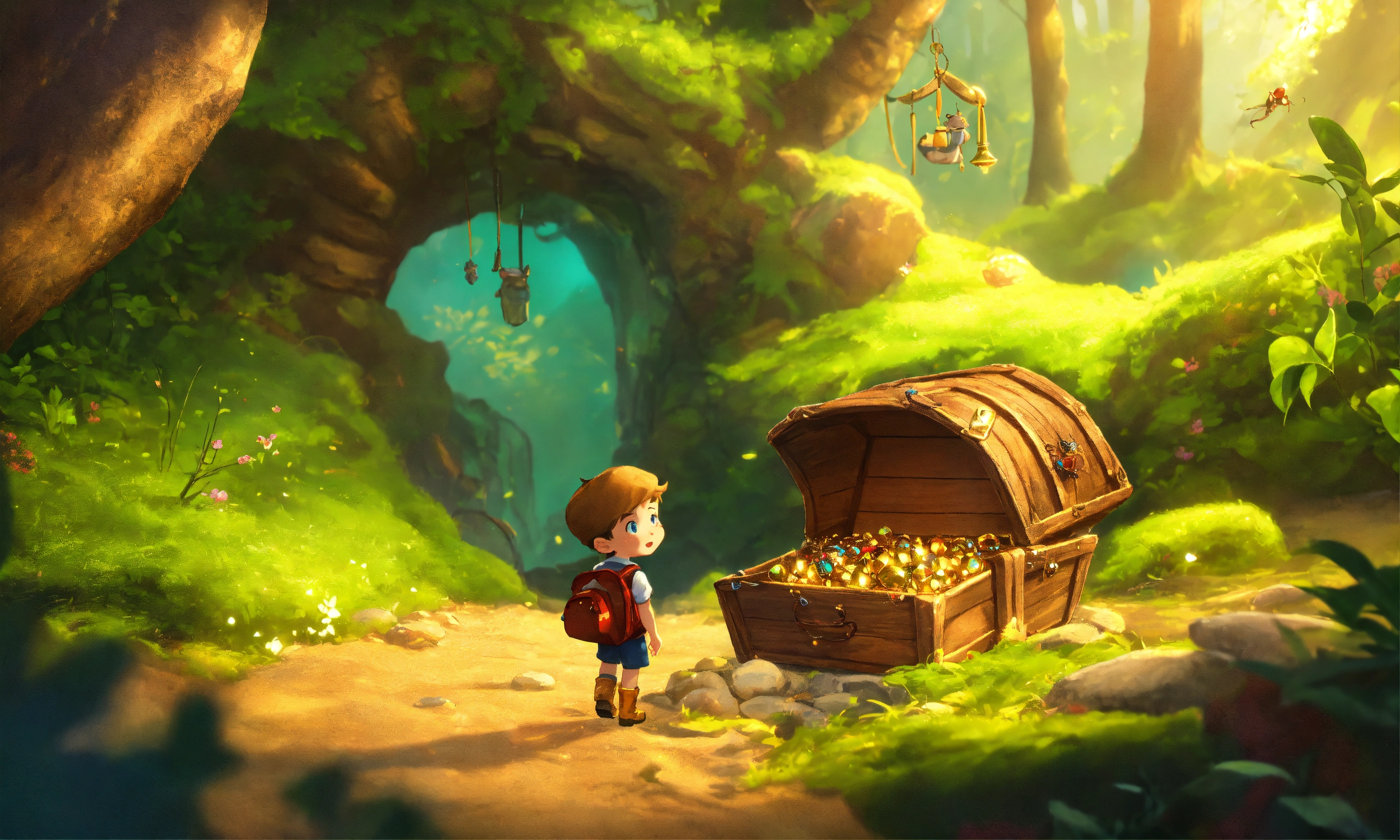 Lexica - Discovering the Treasure Image The adventurers reach a hidden ...
