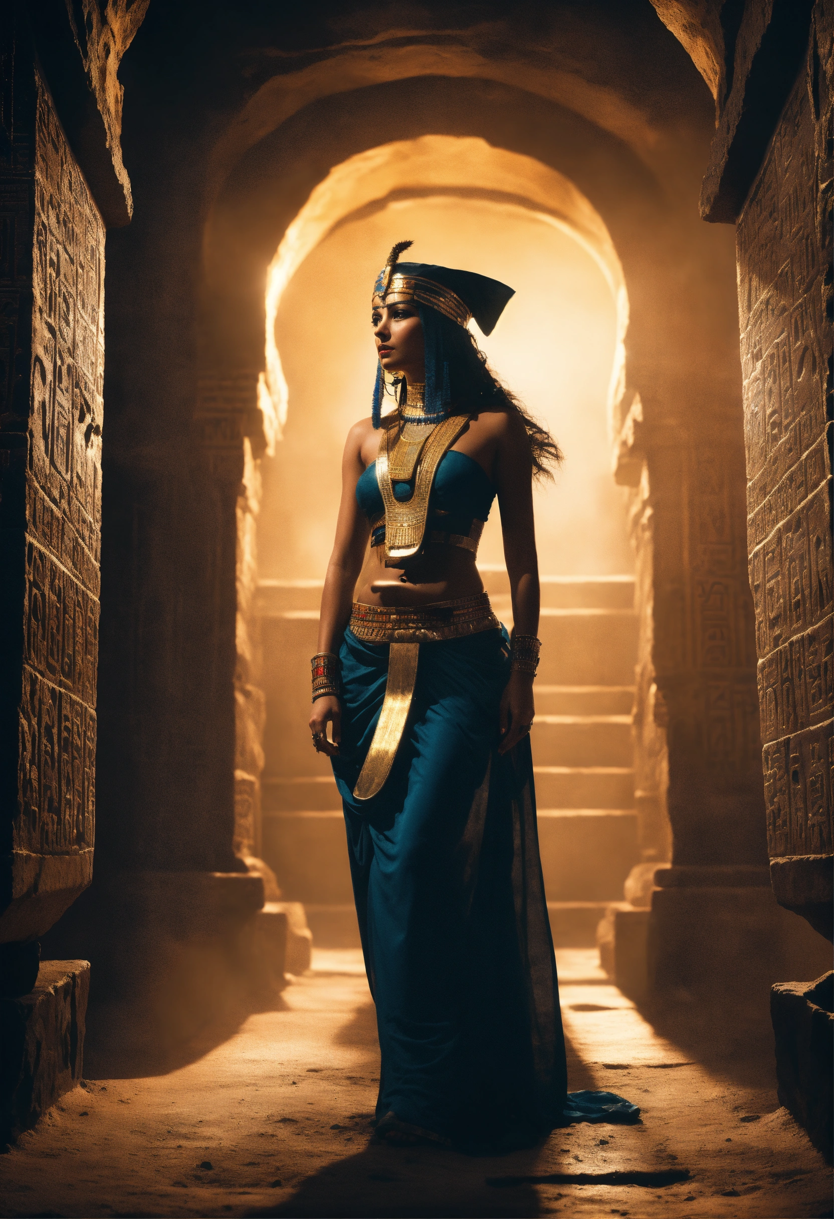 Lexica - An epic fantasy scene in ancient Egypt featuring gorgeous and ...
