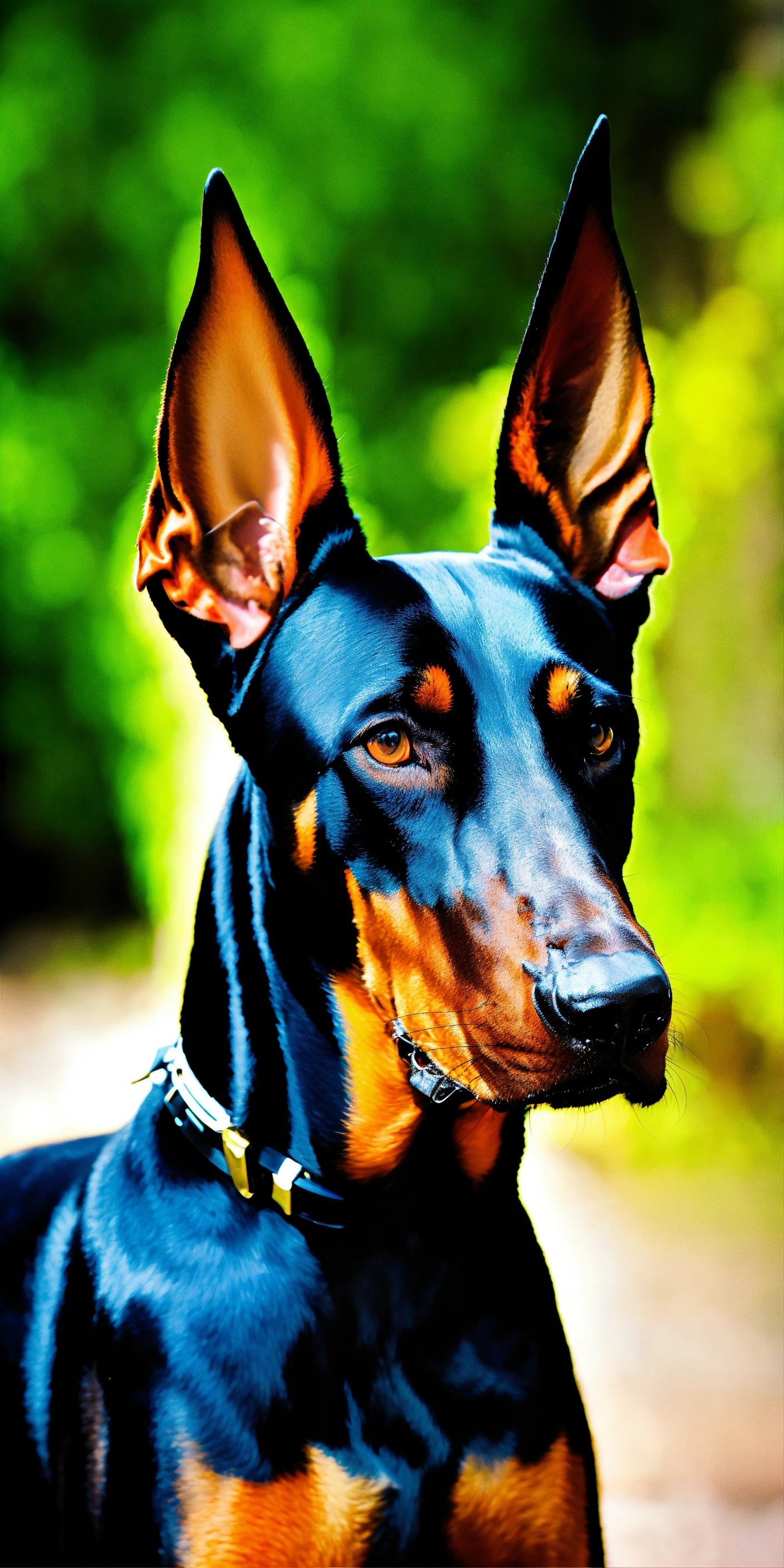 Lexica - 5 Doberman Pinscher Exhibits high intelligence, trainability ...