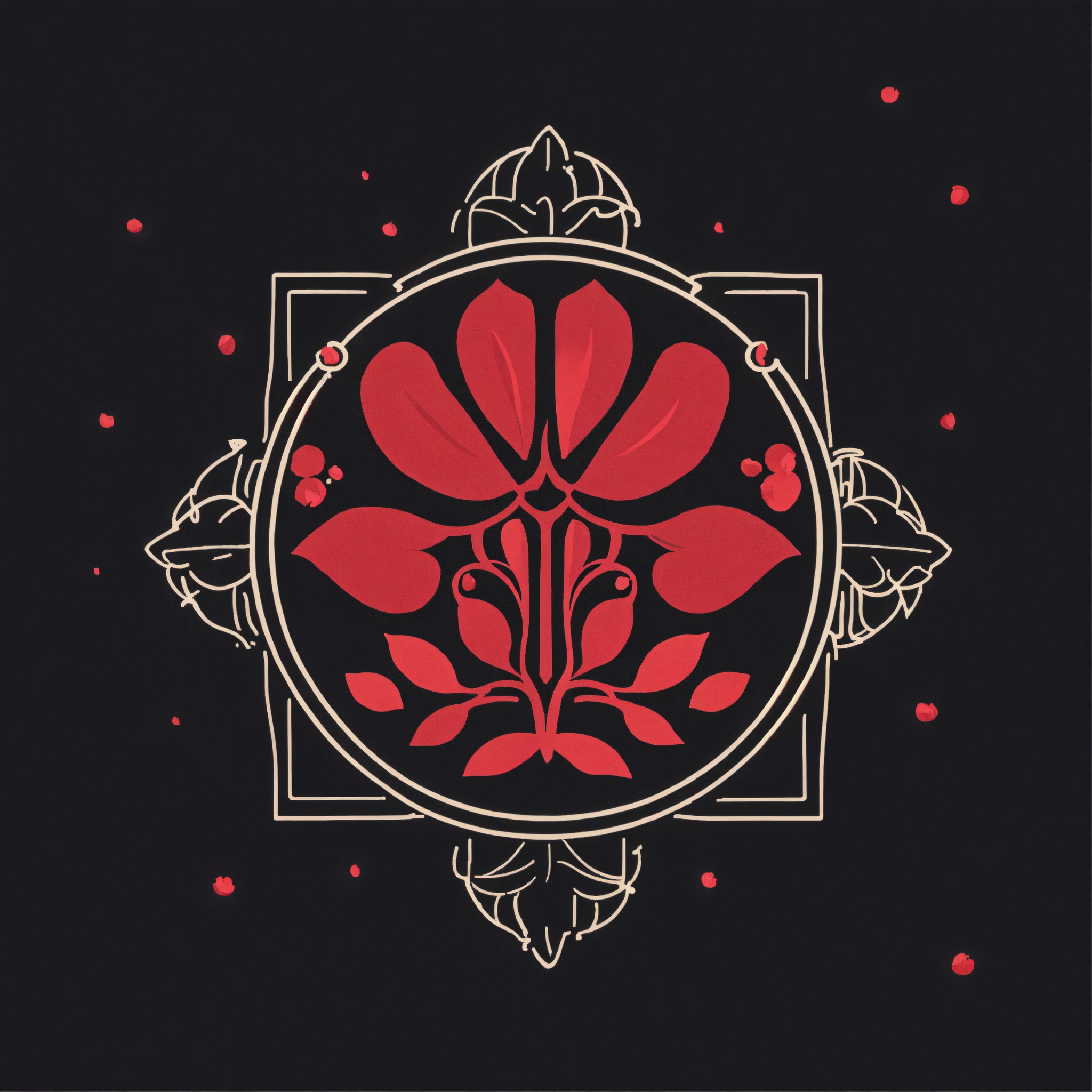 Lexica - Square flat design logo, materialistic icon style, flat style ...