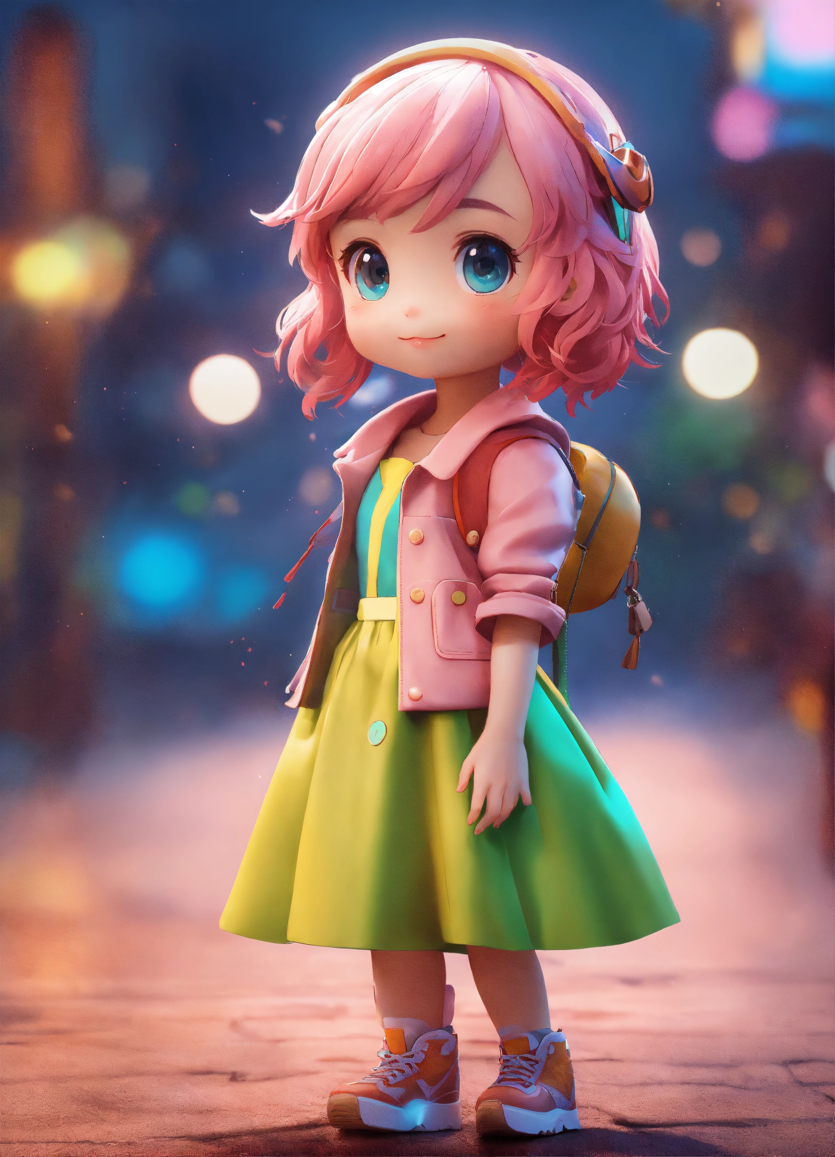 Lexica - 4d photographic image of full body image of a cute little ...