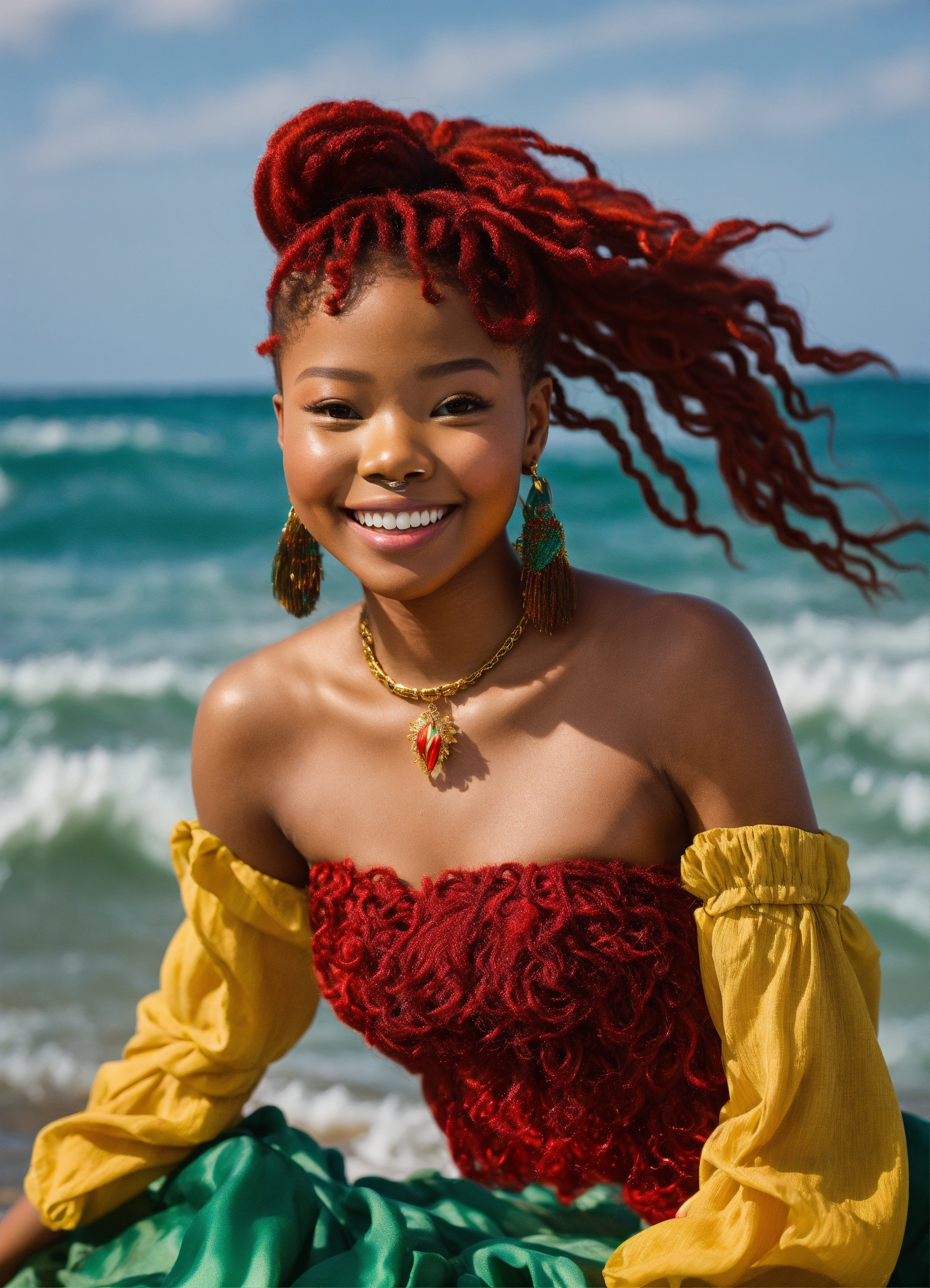 Lexica - Halle bailey Ariel, Halle Bailey the Little Mermaid, smiling ...