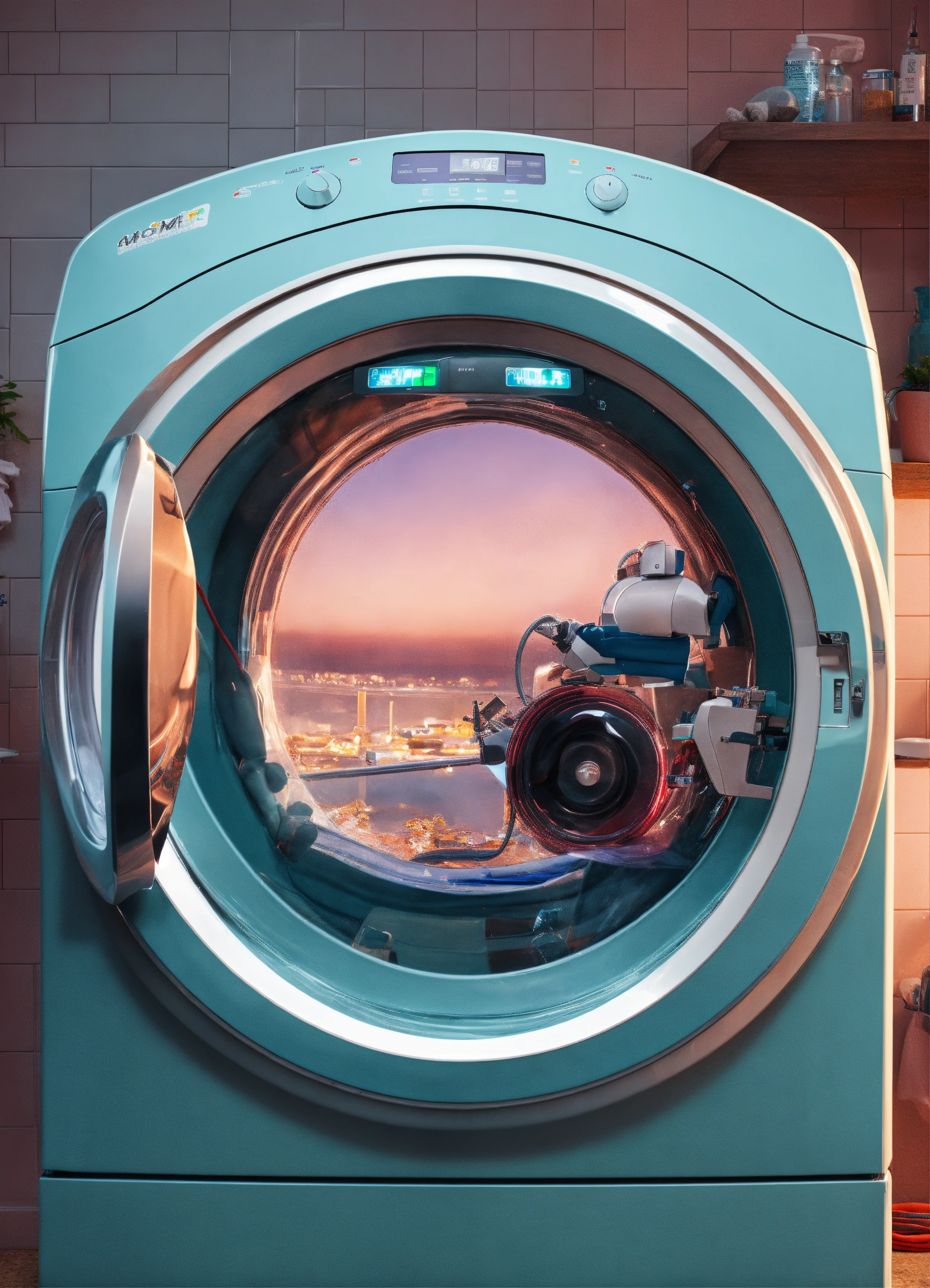 Lexica - Washing machine with robo type hands