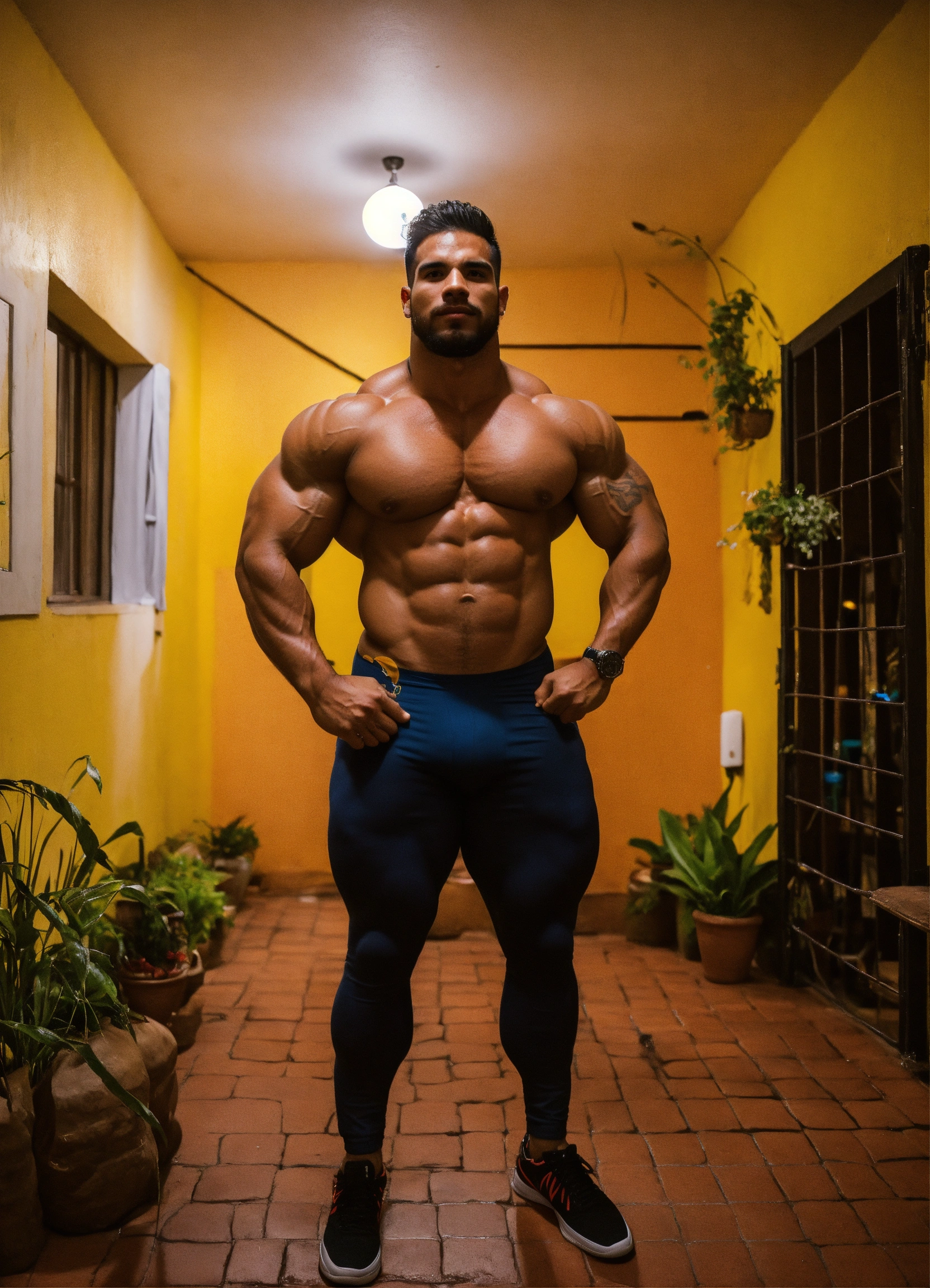 Lexica - 30-year-old Colombian man with big muscles, big bodybuilder ...