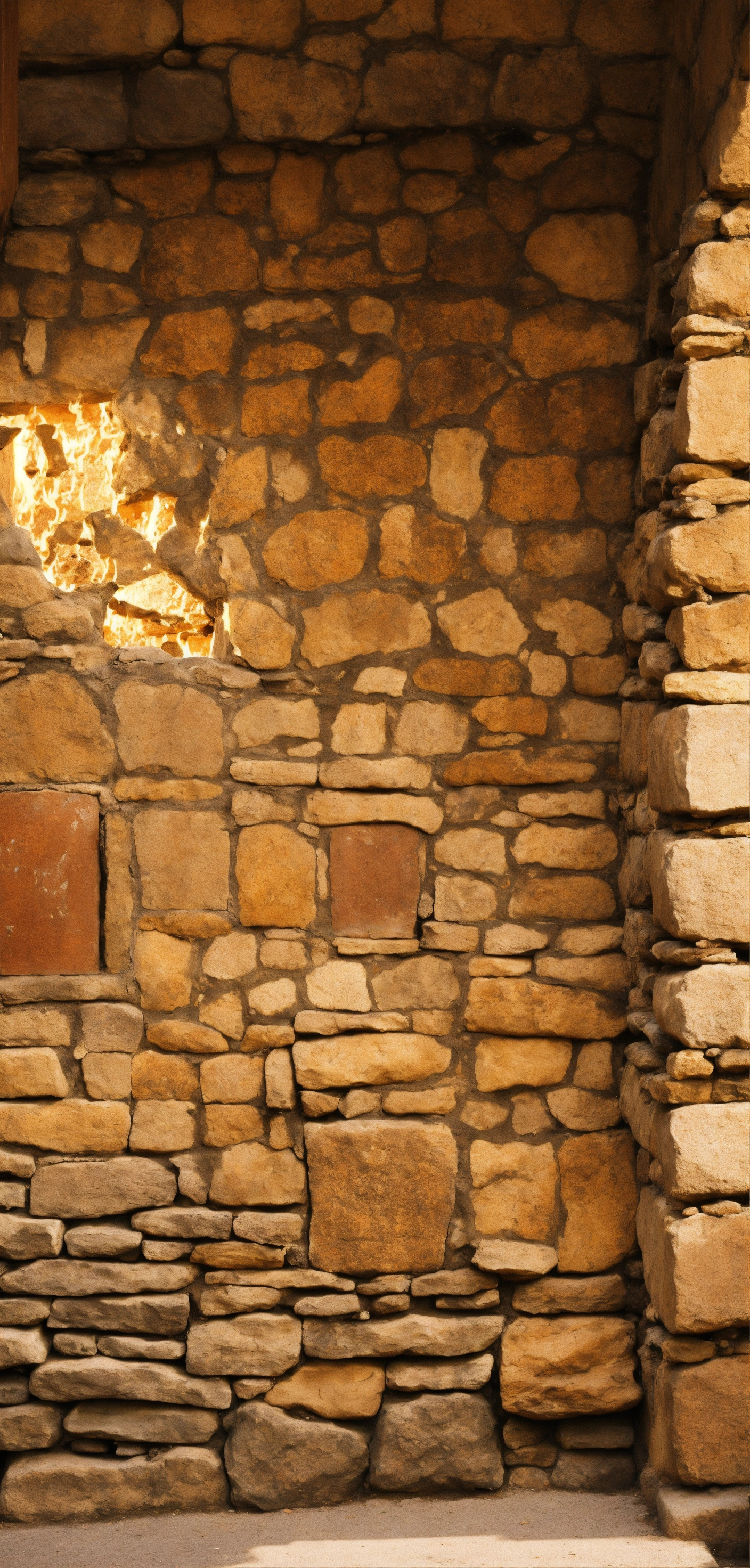 Lexica - Ottoman-era stone and mortar wall texture