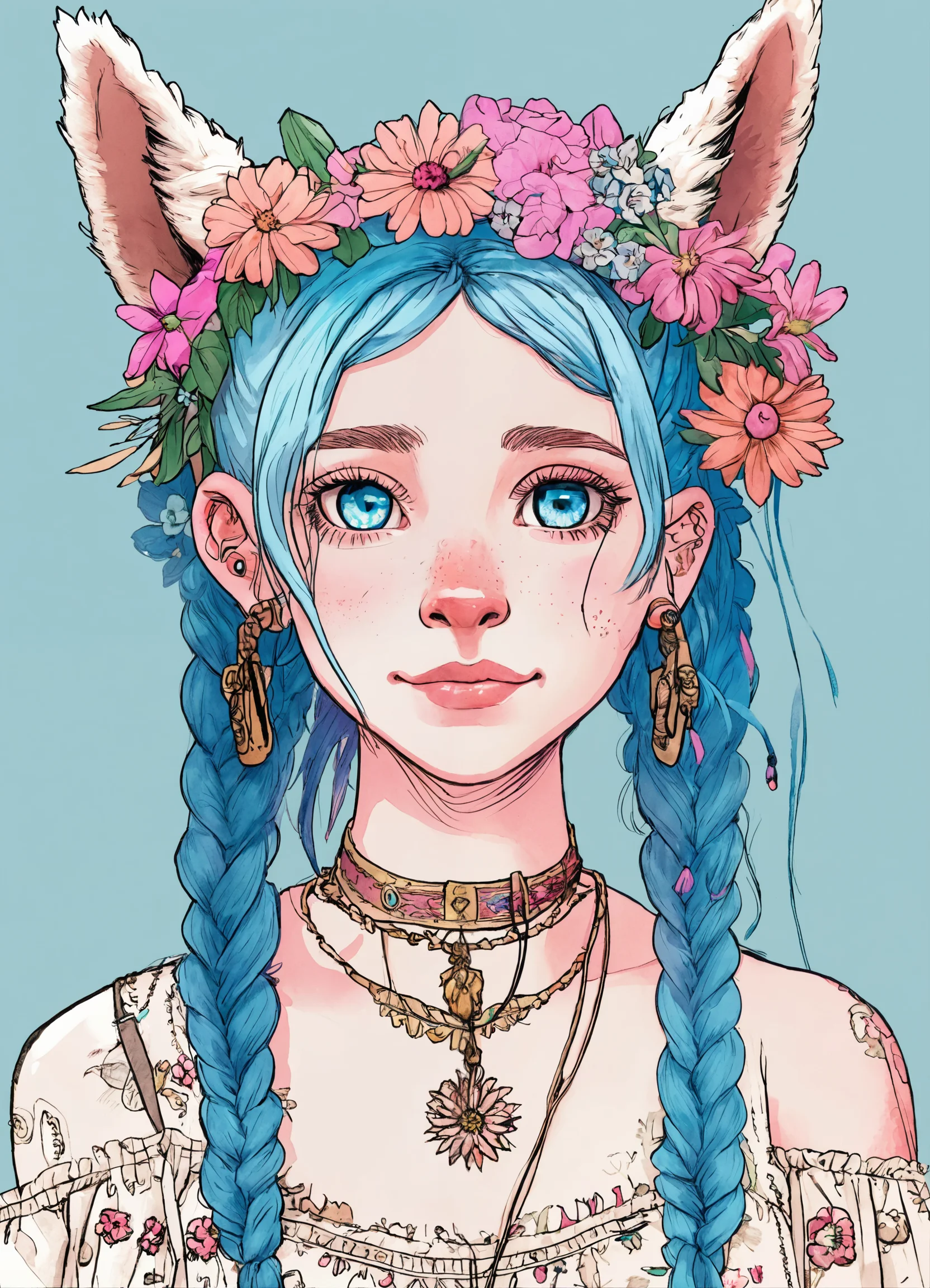Lexica - In RPG character drawing style. Young human woman with clearly ...